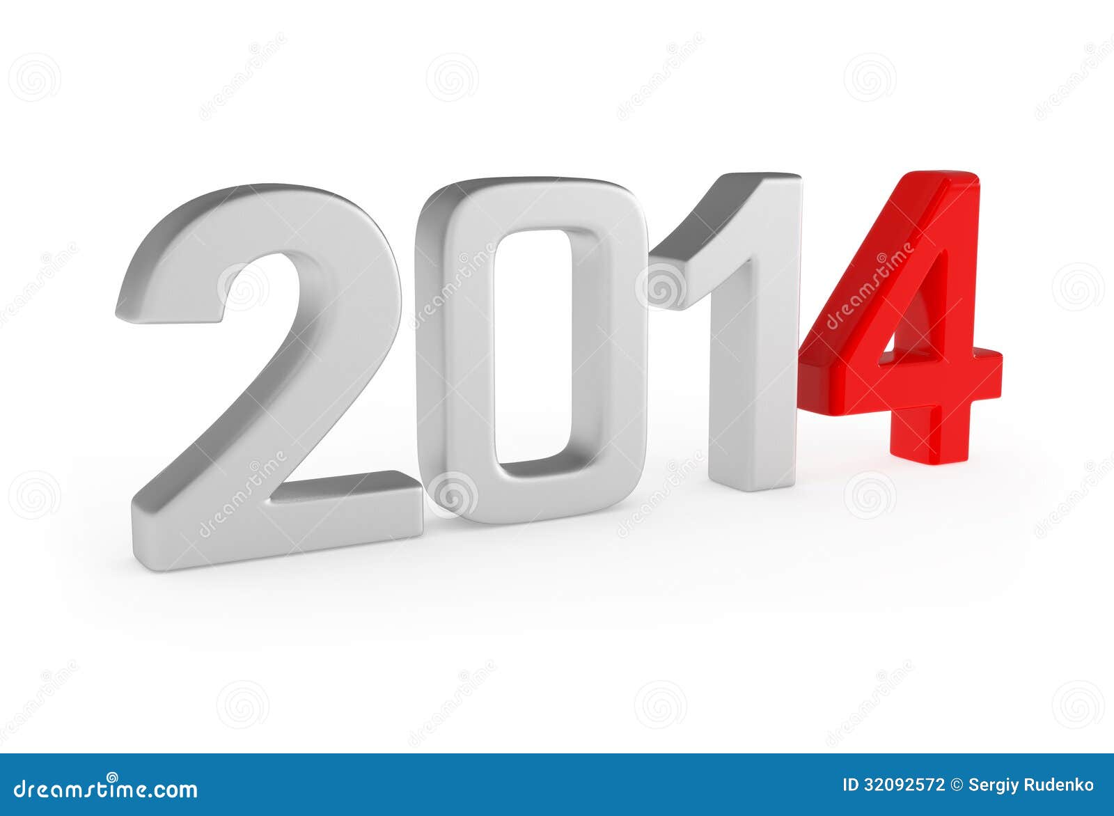 Year 2014 on white stock illustration. Illustration of design - 32092572