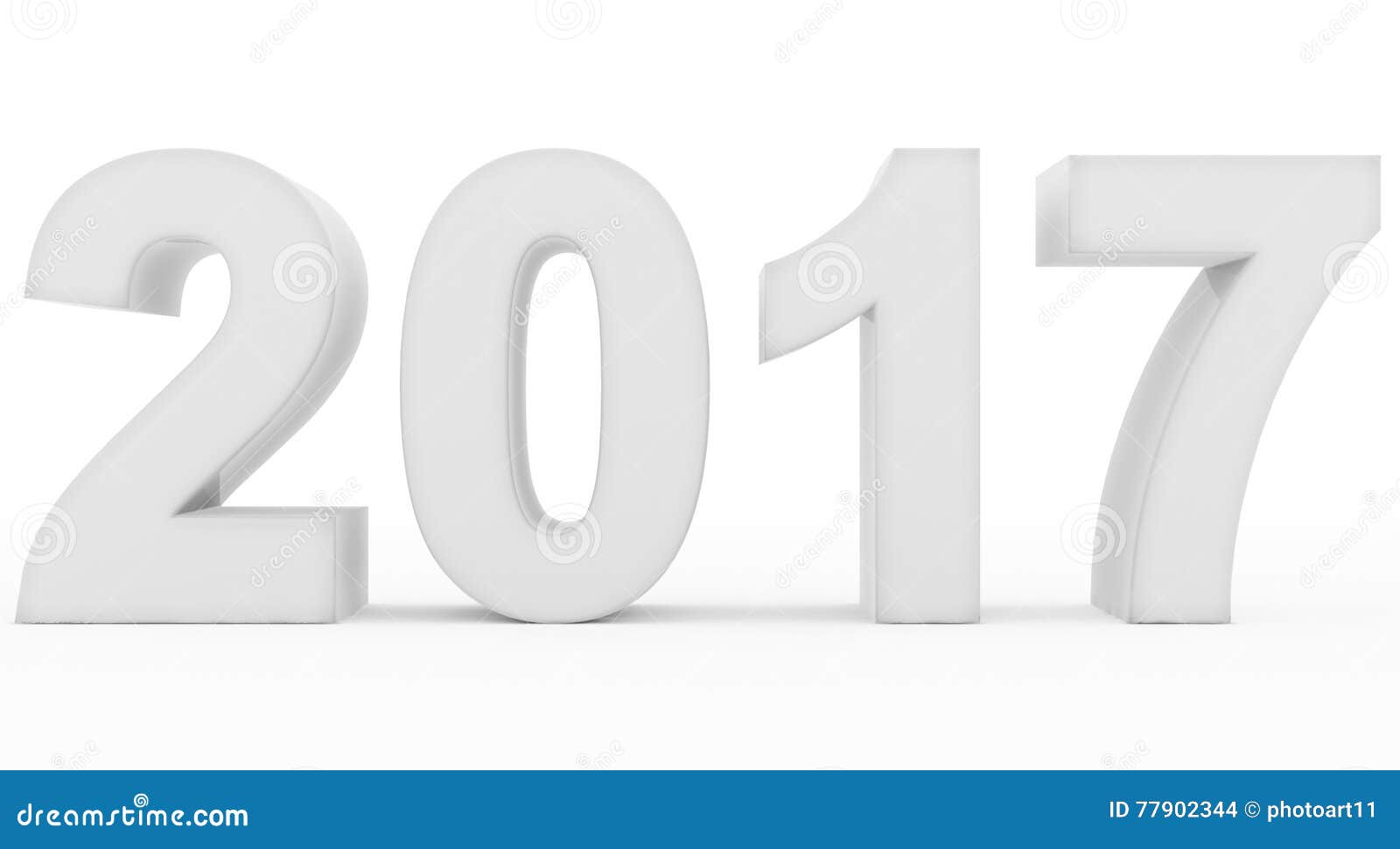 Year 2017 white stock illustration. Illustration of bright - 77902344