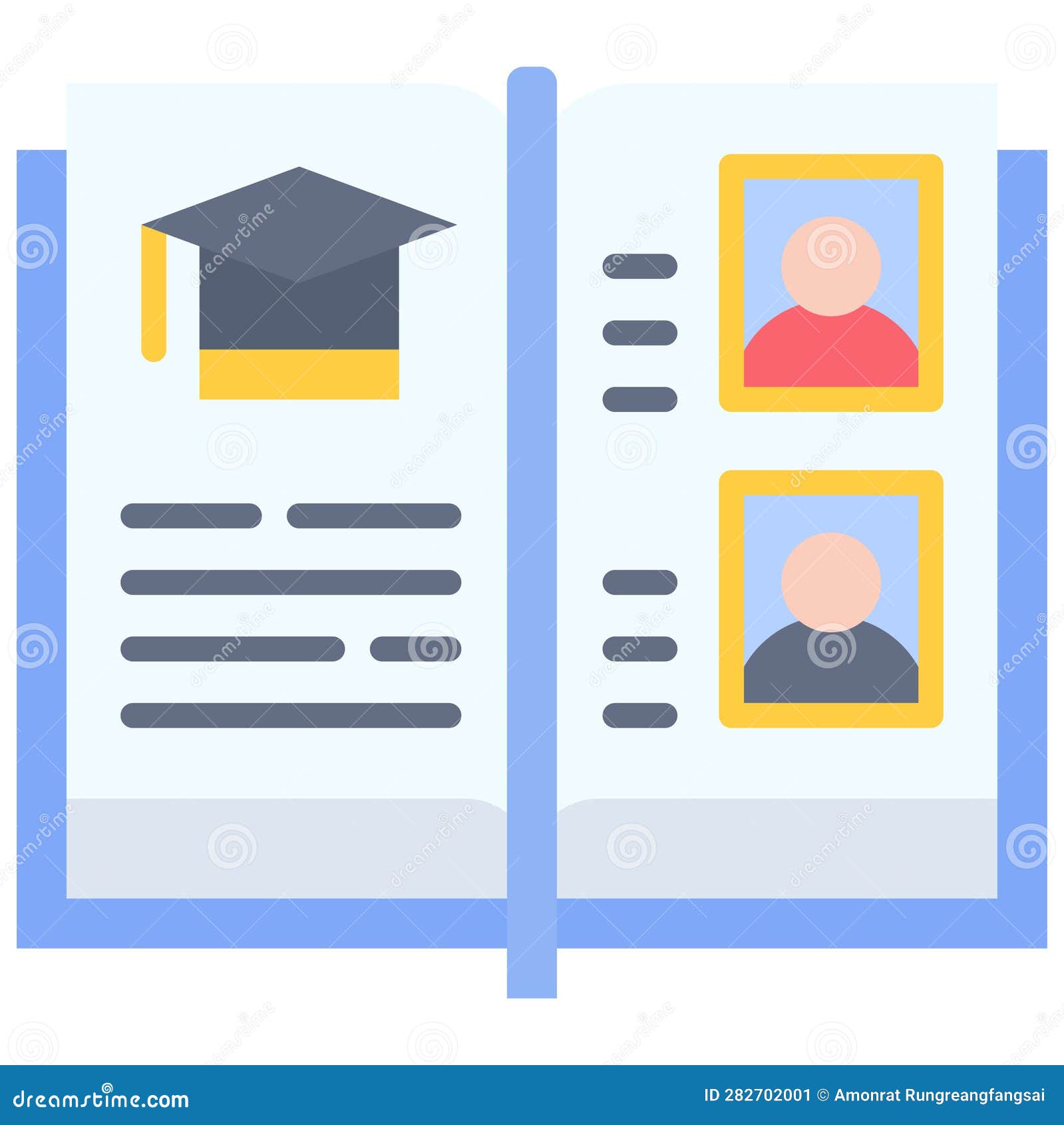 Yearbook Icon, High School Related Vector Illustration Stock Vector ...