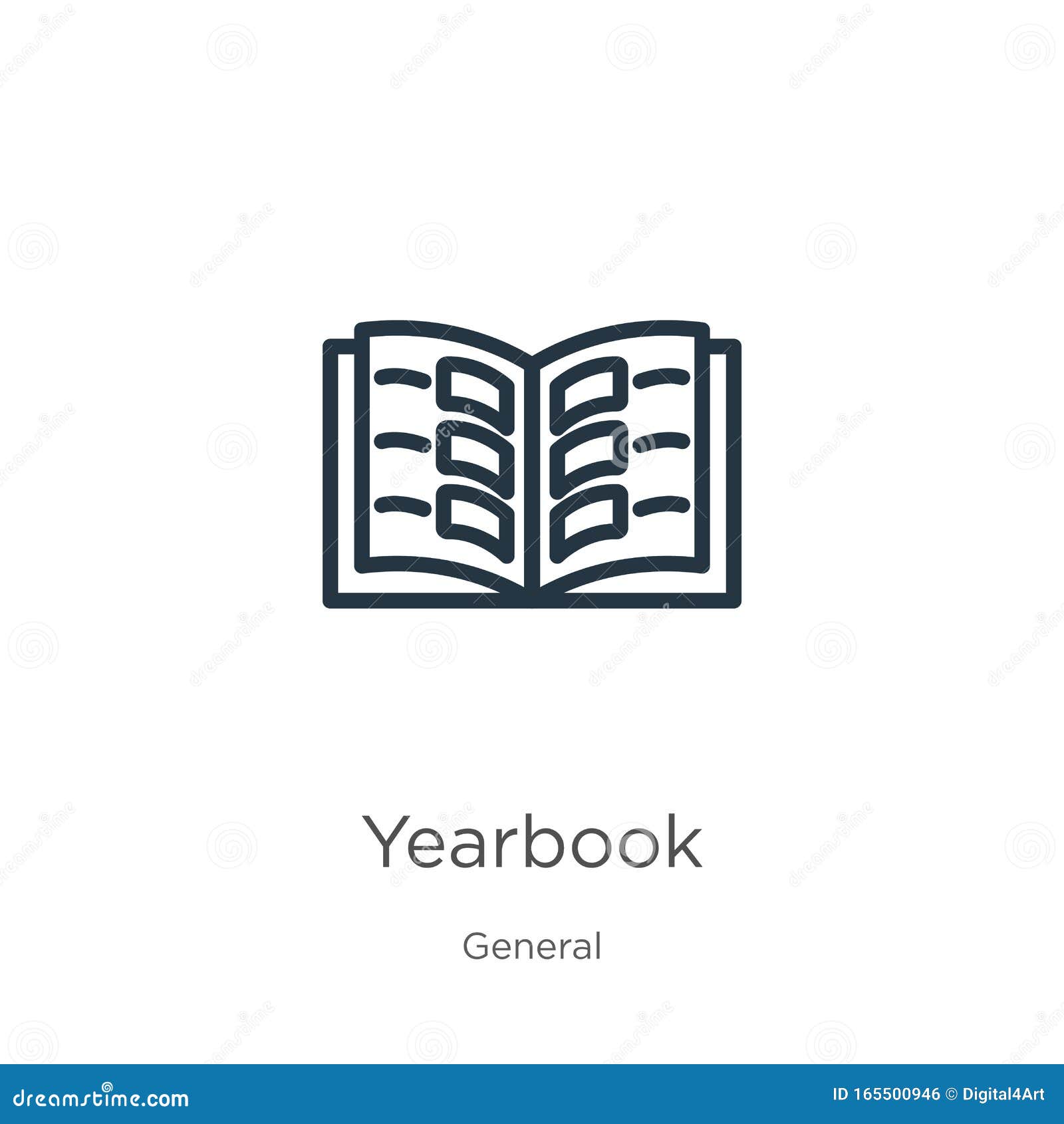 Yearbook Icon On White Background. Simple Element Illustration From ...
