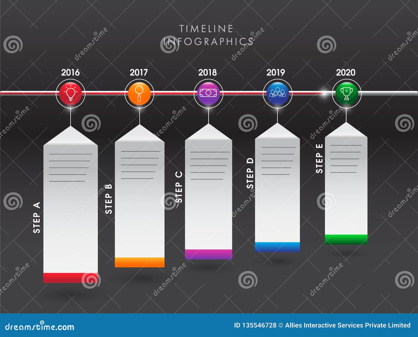 Yearly Business Growth or Success Concept Timeline Infographic Elements ... Yearly Business Growth or Success Concept Timeline Infographic Elements ...