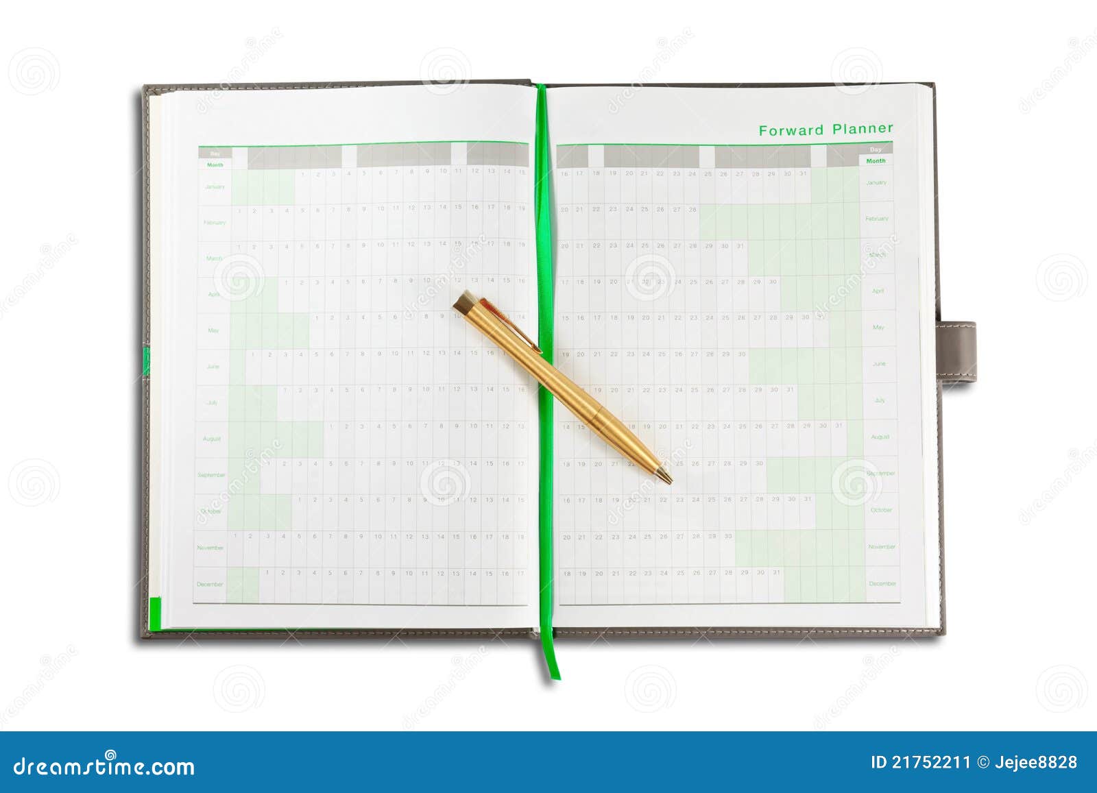 Yearly Business Project Planner Book Stock Image - Image of binder ...