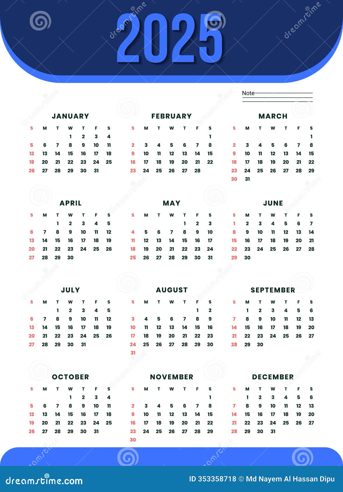 2025 Yearly Calendar Vector In Green, Monday Start, Clean Design ...
