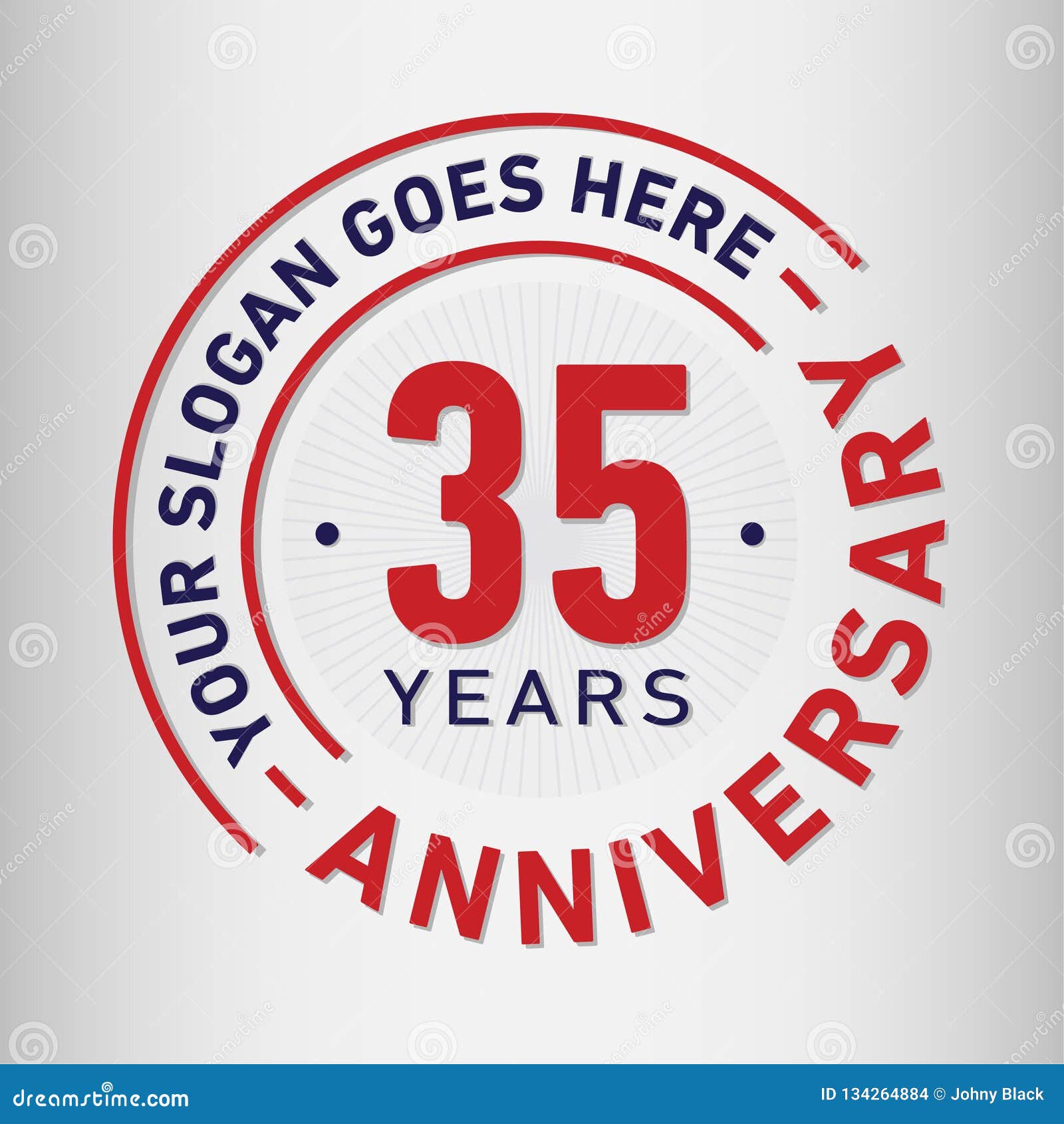35 Years Anniversary Celebration Design Template. Anniversary Vector ...
