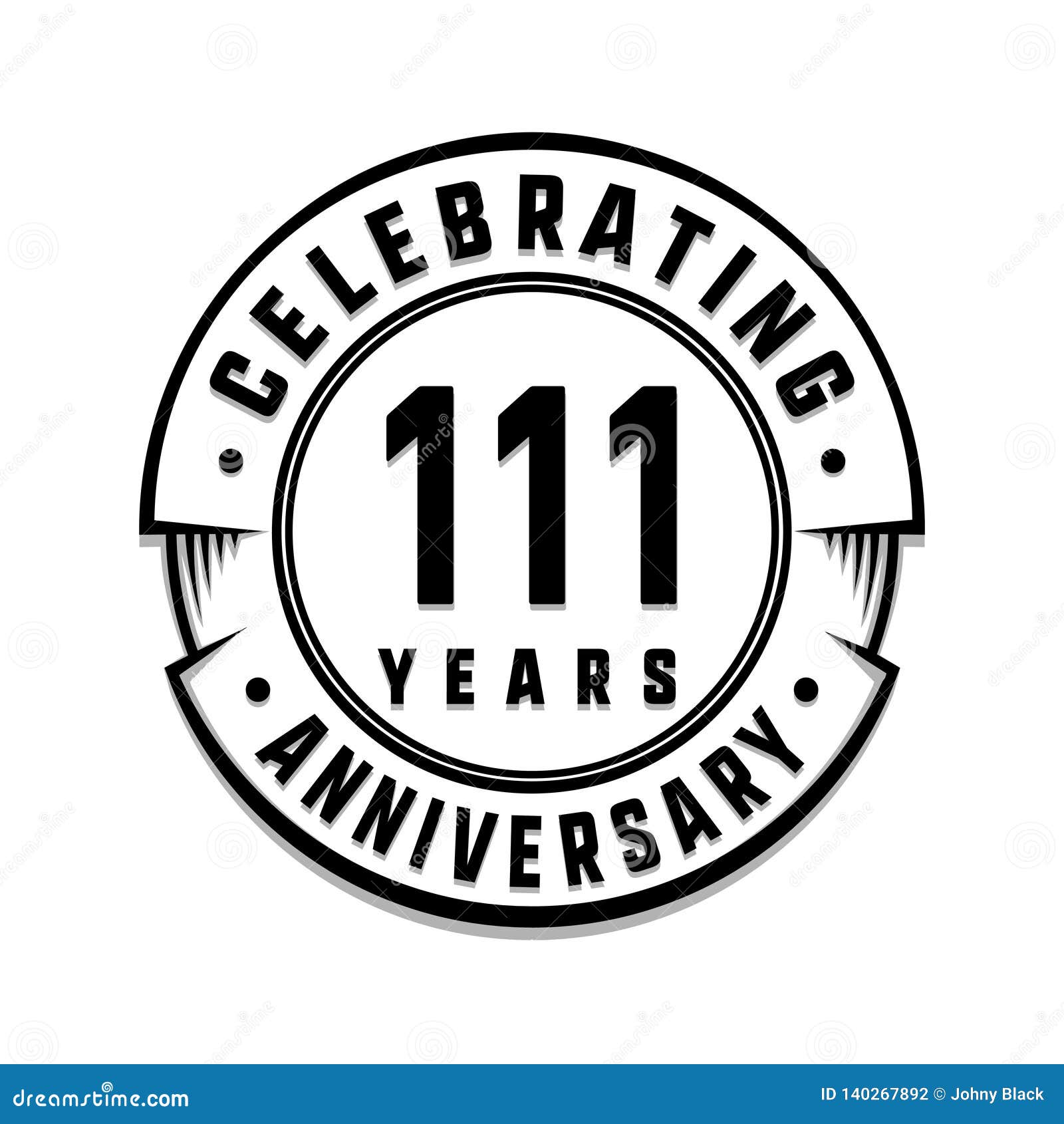 111 Years Anniversary Logo Template. 111st Vector and Illustration ...