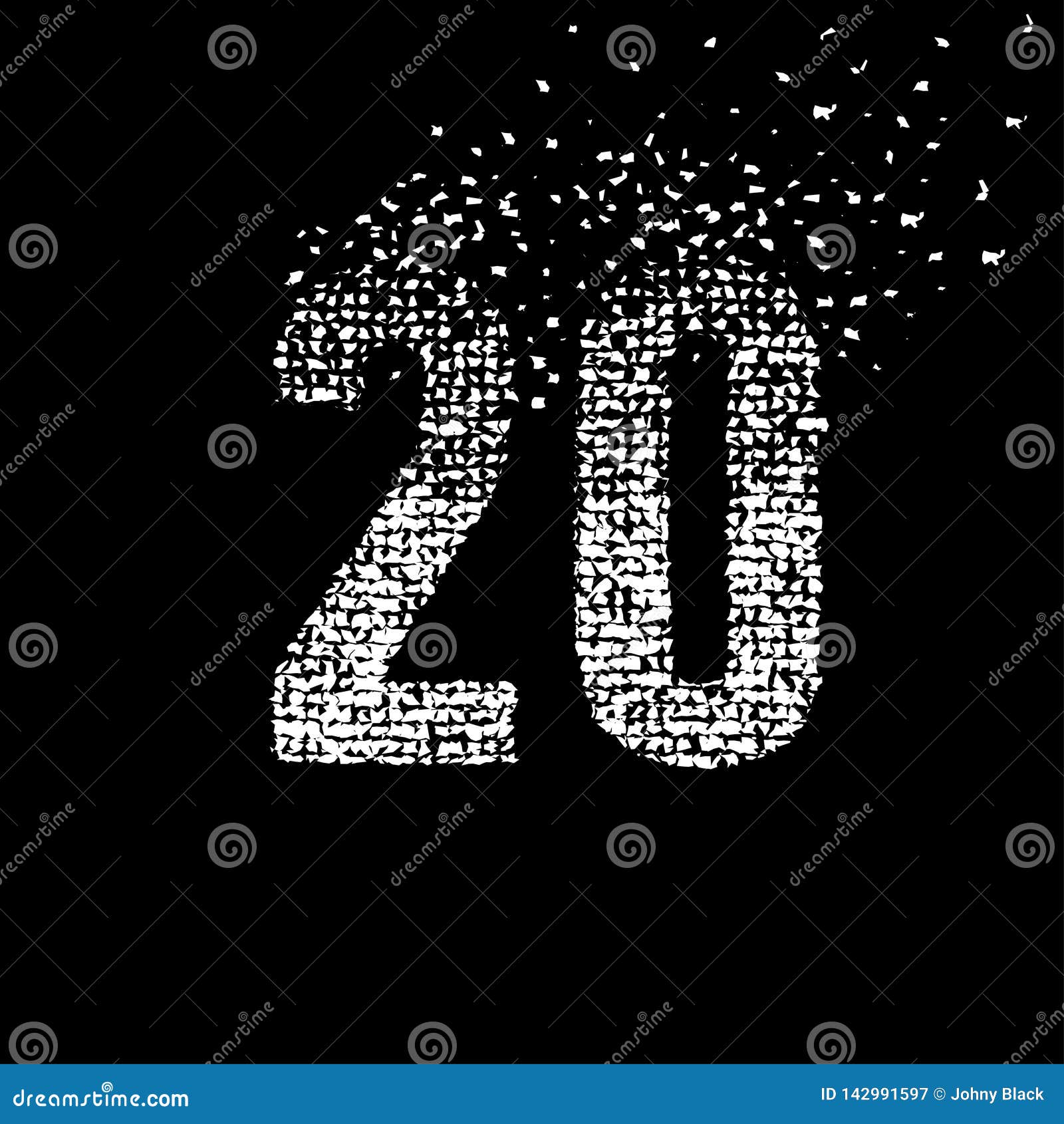 Abstract Number 20. Vector and Illustration. Stock Vector ...