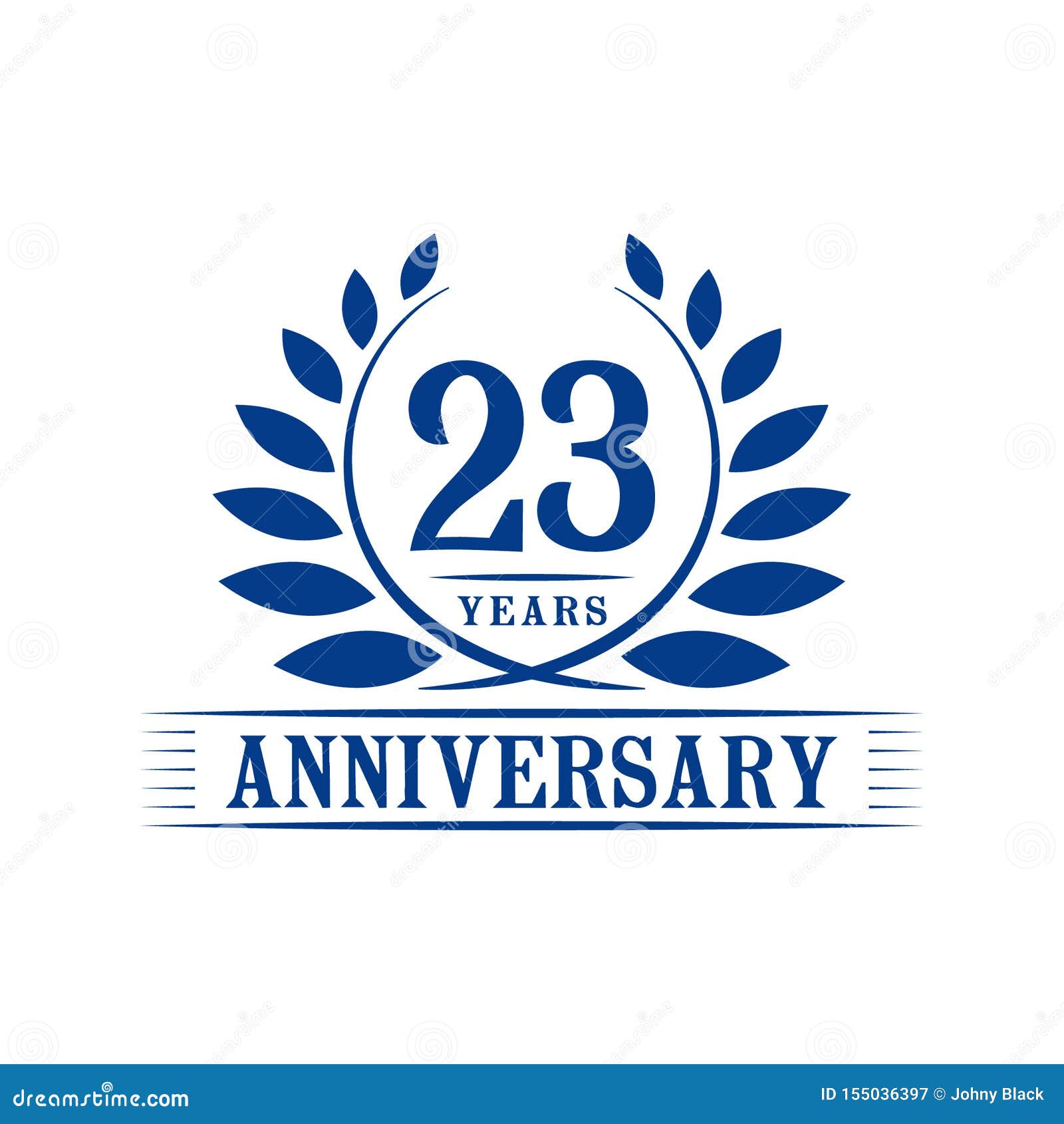 23 Years Anniversary Celebration Logo. 23rd Anniversary Luxury Design ...
