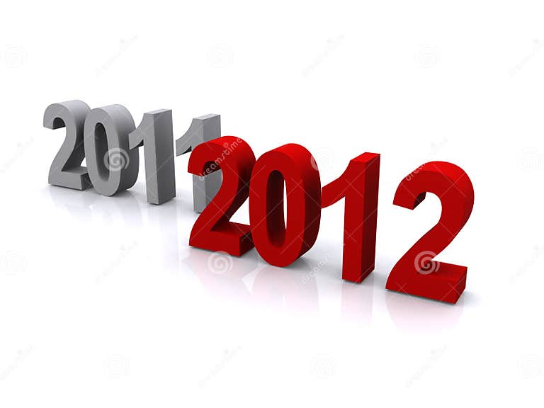 Years 2011 and 2012 stock illustration. Illustration of year - 21012857