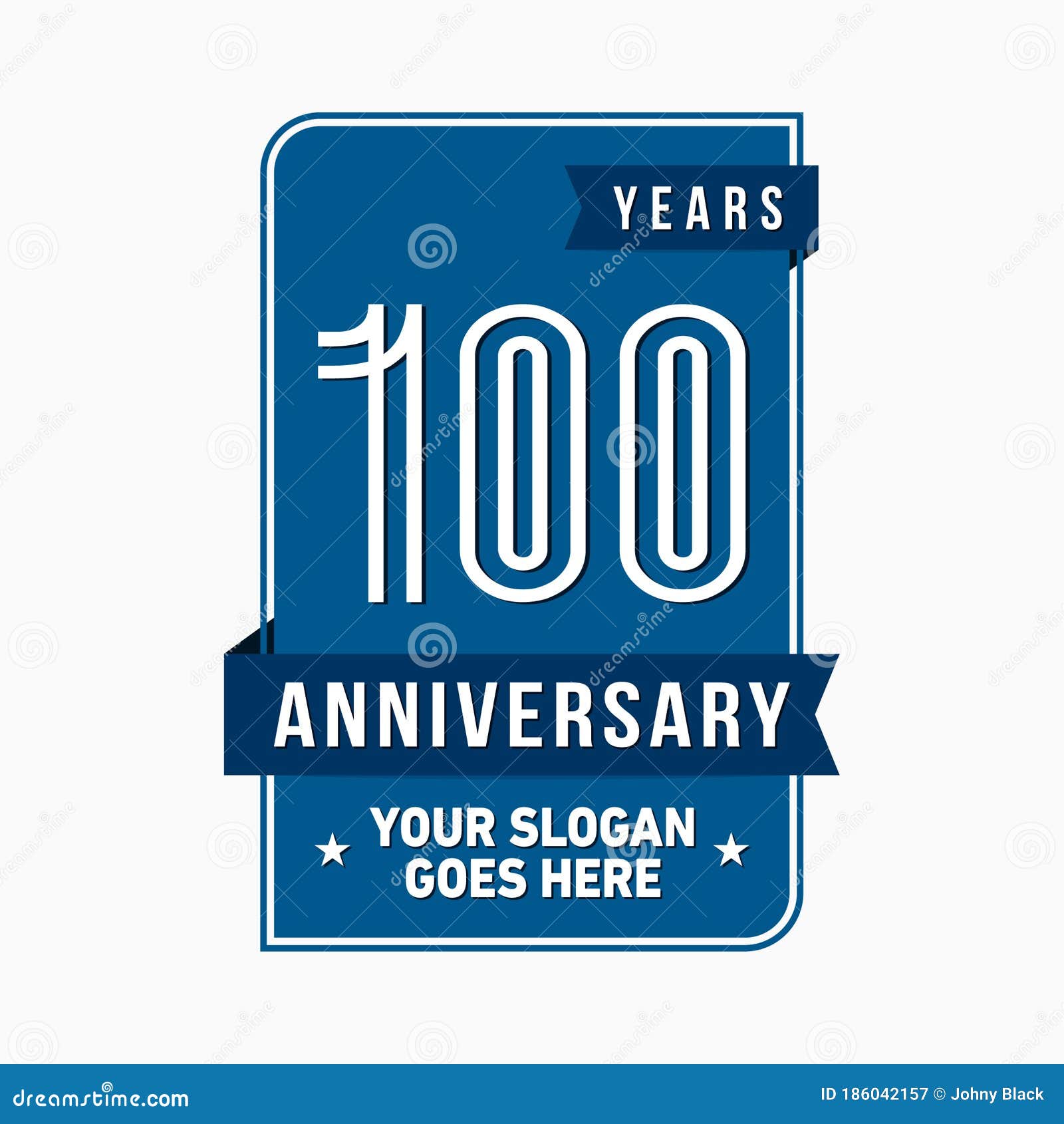 100 Years Celebrating Anniversary Design Template. 100th Logo. Vector ...