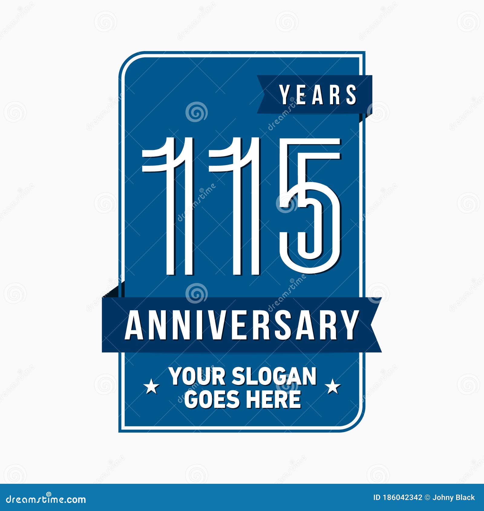 115 Years Celebrating Anniversary Design Template. 115th Logo. Vector ...