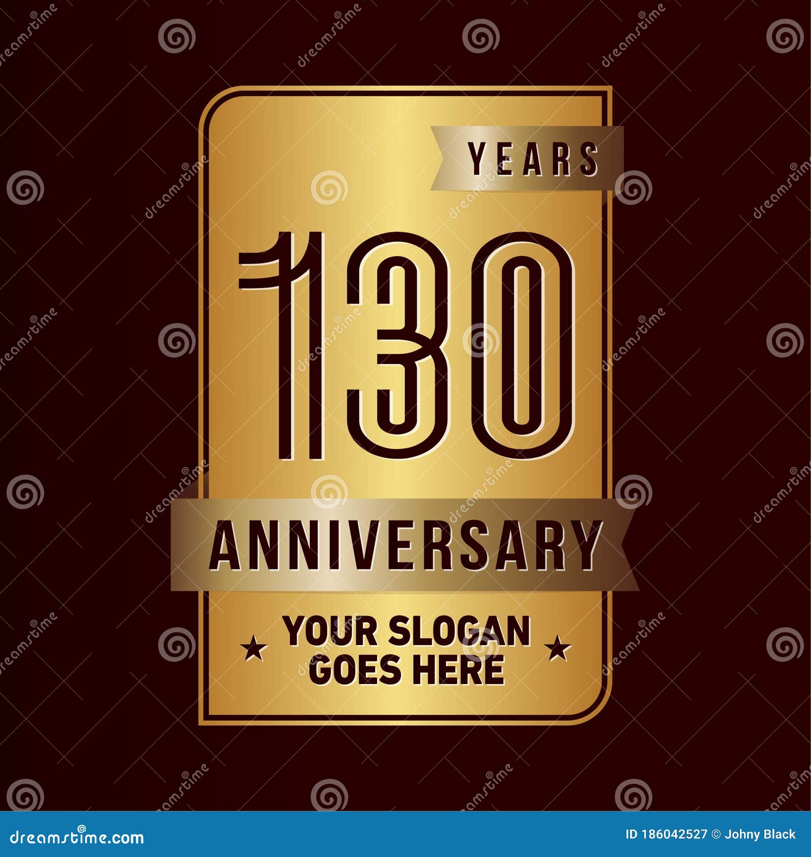 130 Years Celebrating Anniversary Design Template. 130th Logo. Vector ...