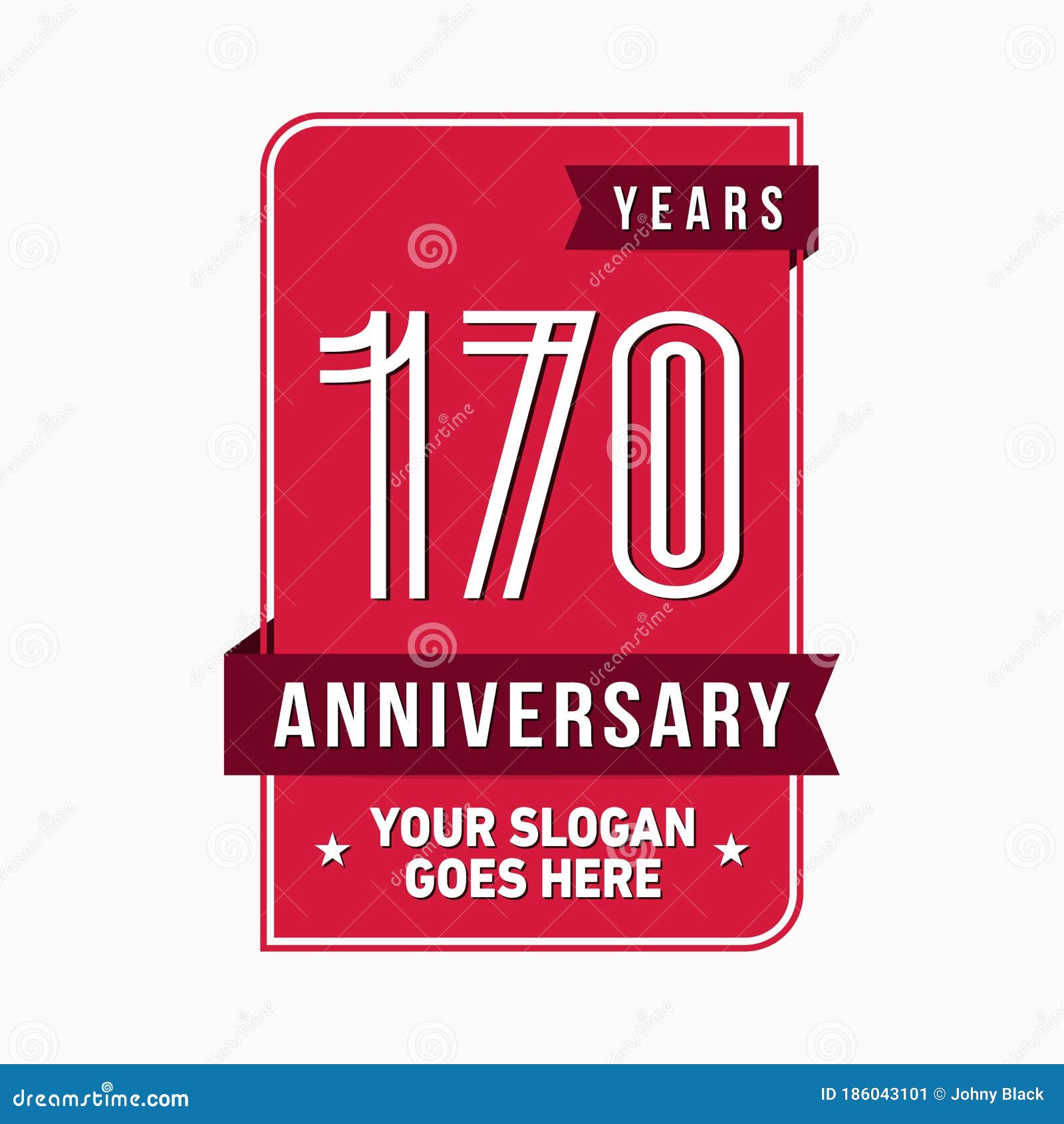 170 Years Celebrating Anniversary Design Template. 170th Logo. Vector ...
