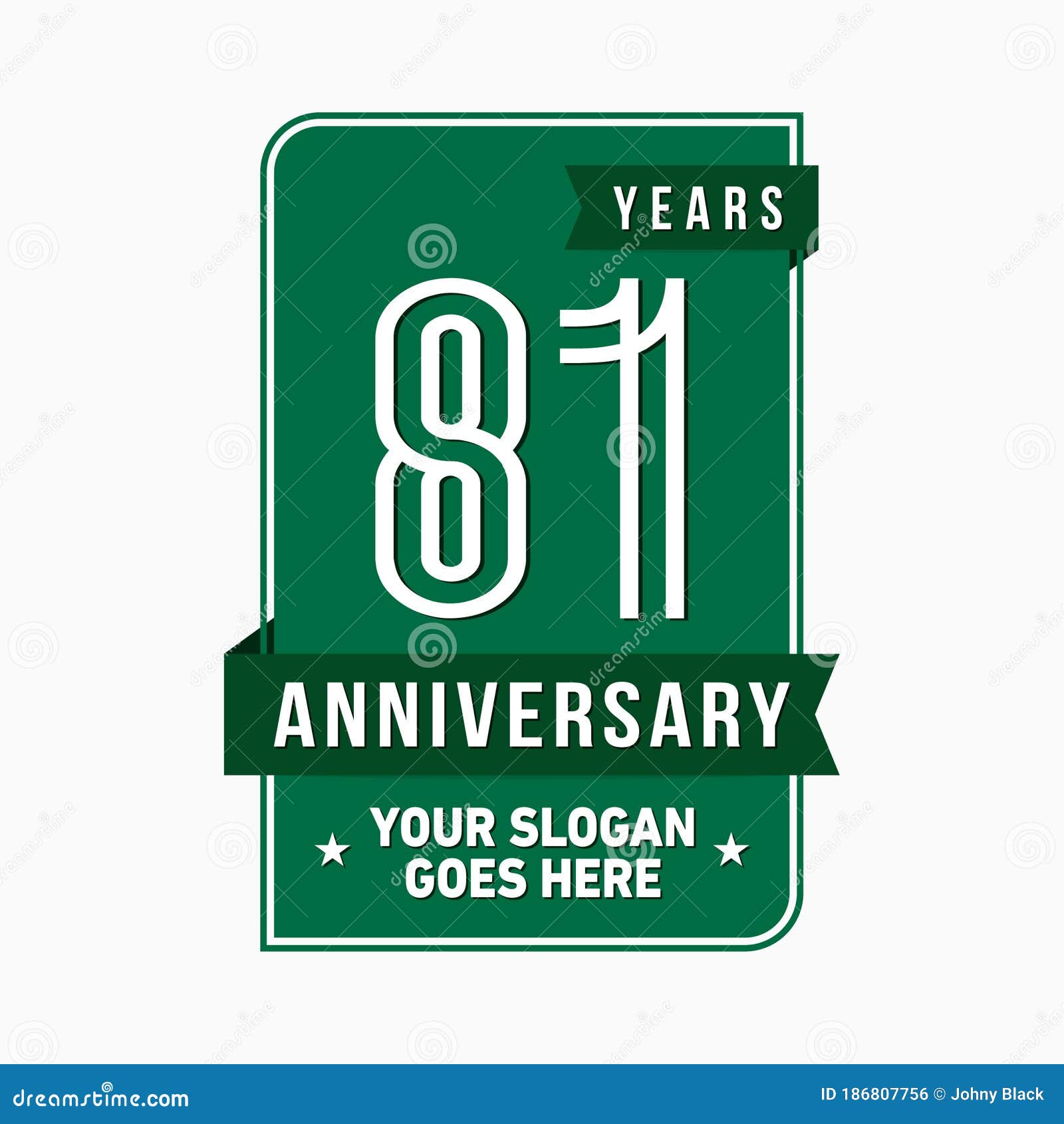 81 Years Celebrating Anniversary Design Template. 81st Logo. Vector and ...