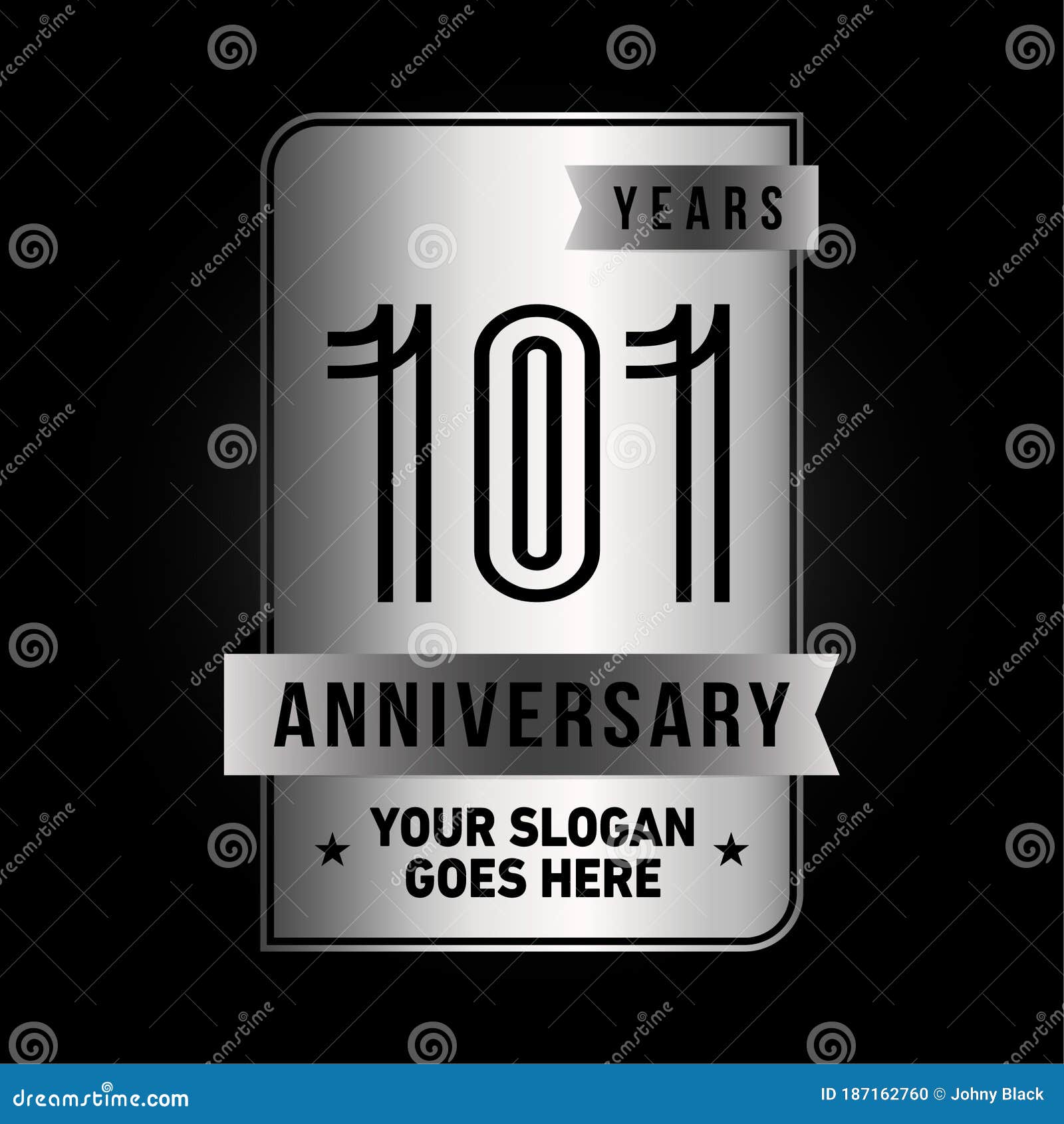 101 Years Celebrating Anniversary Design Template. 101st Logo. Vector ...