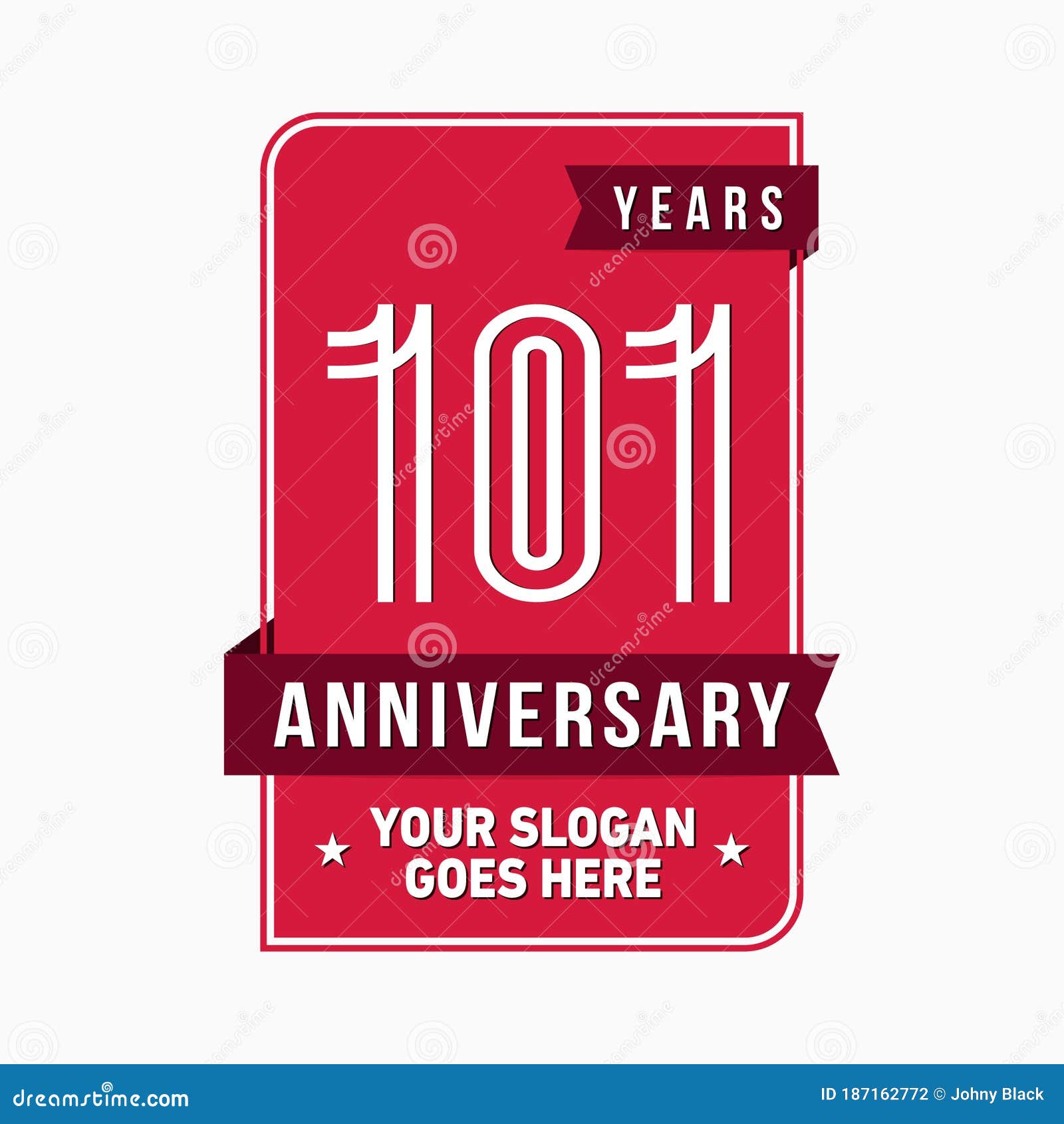101 Years Celebrating Anniversary Design Template. 101st Logo. Vector ...