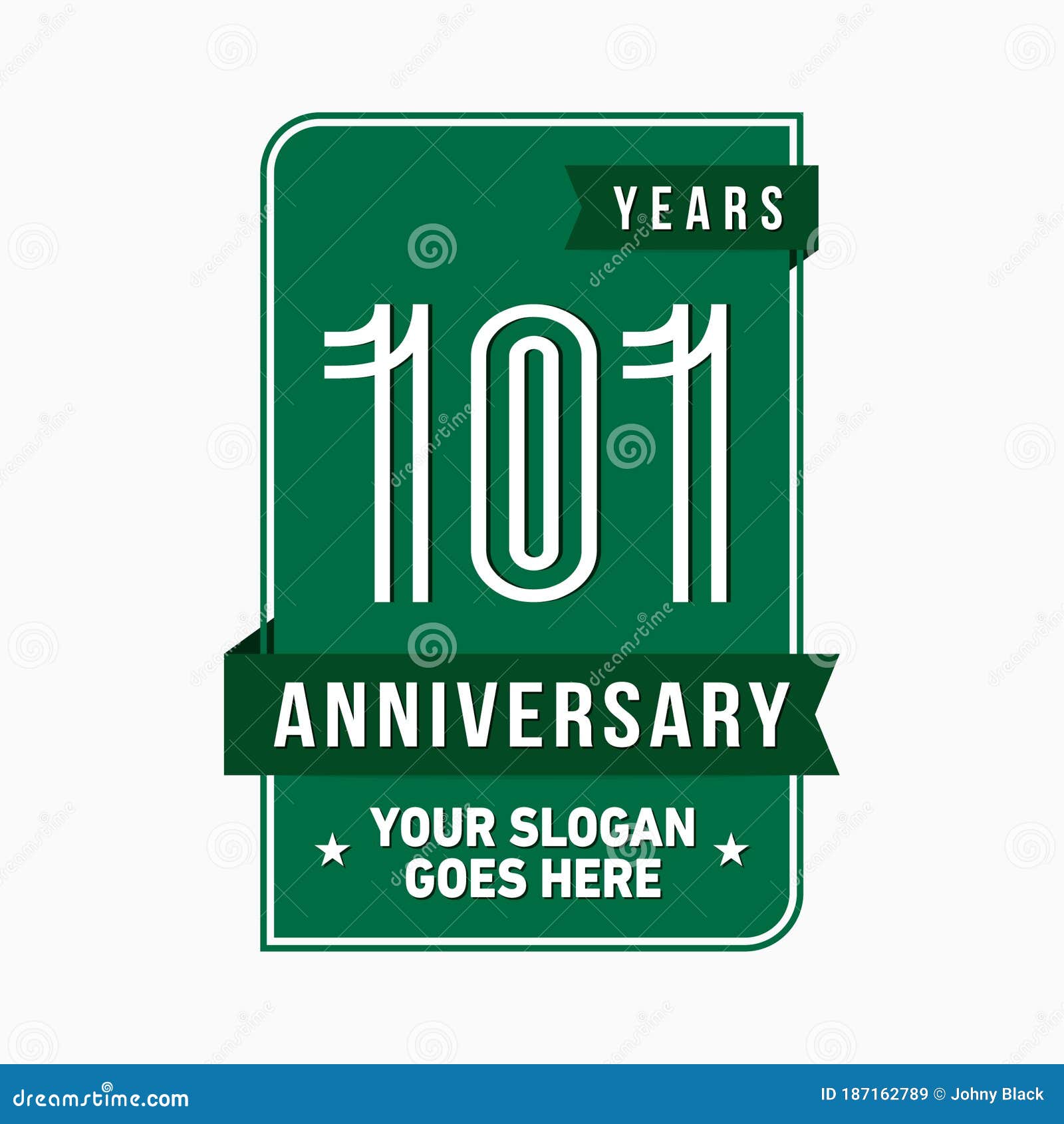 101 Years Celebrating Anniversary Design Template. 101st Logo. Vector ...