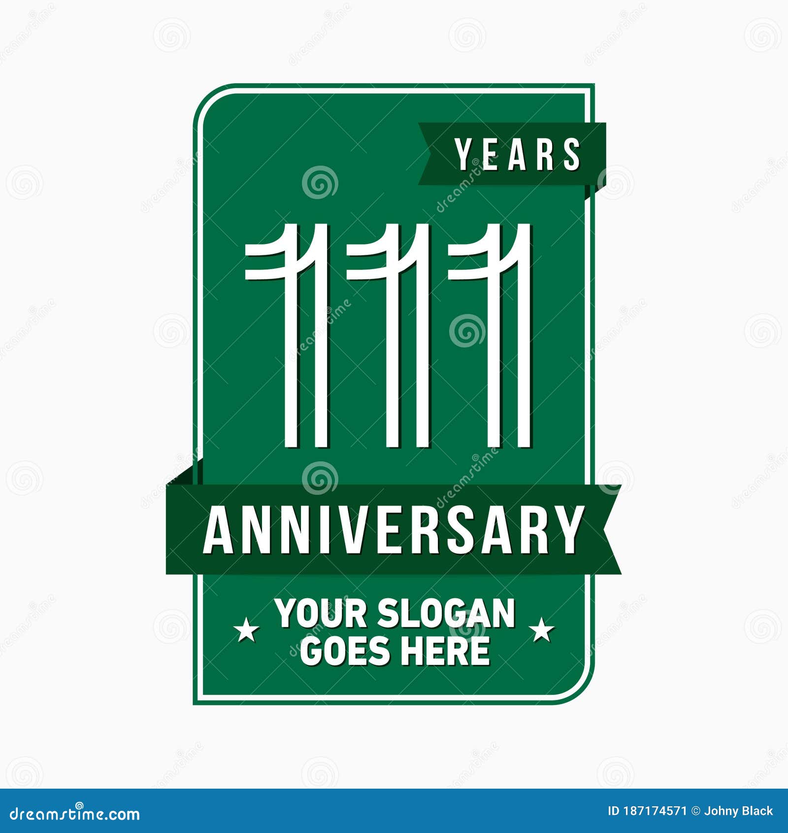 111 Years Celebrating Anniversary Design Template. 111th Logo. Vector ...