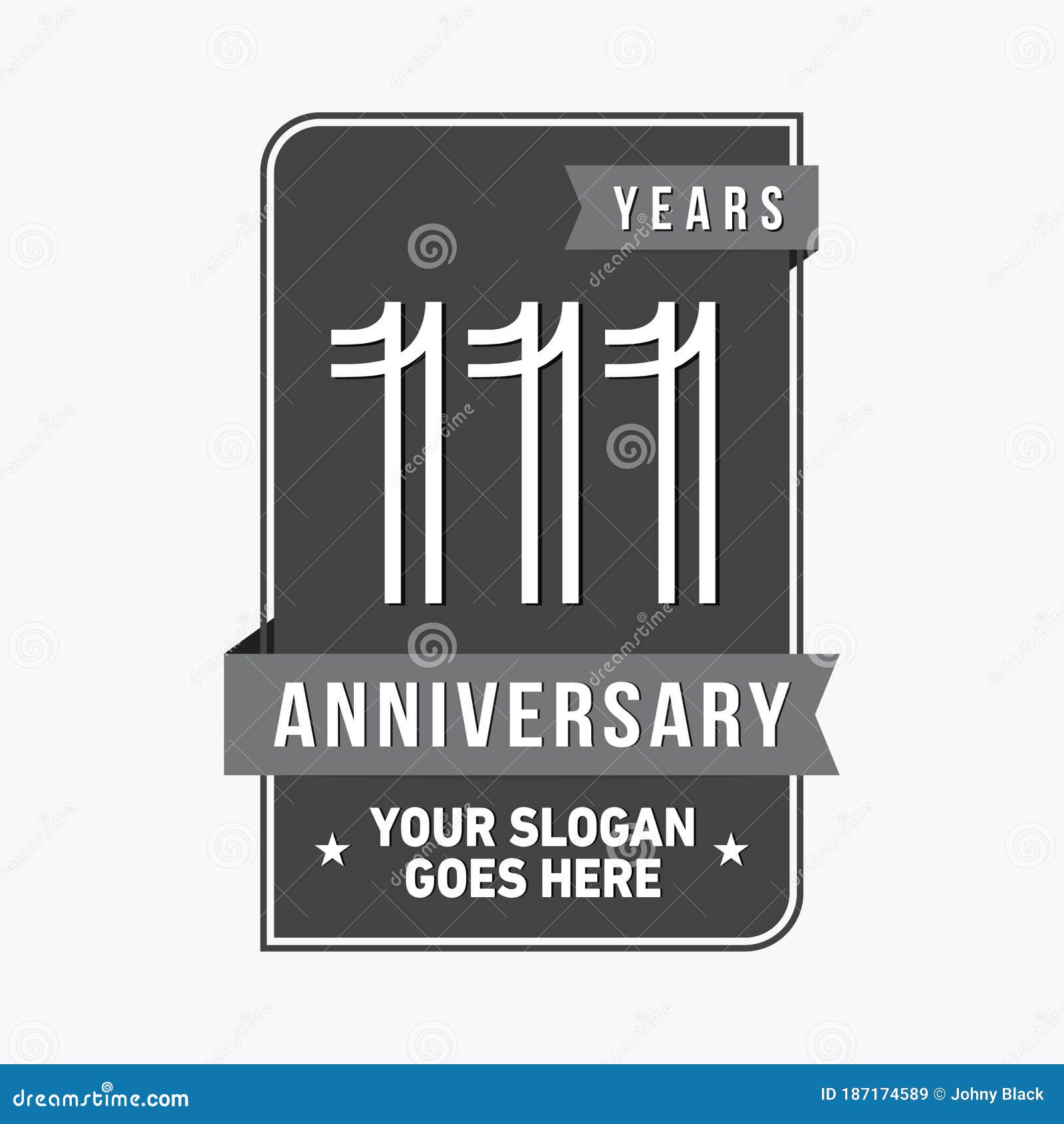 111 Years Celebrating Anniversary Design Template. 111th Logo. Vector ...