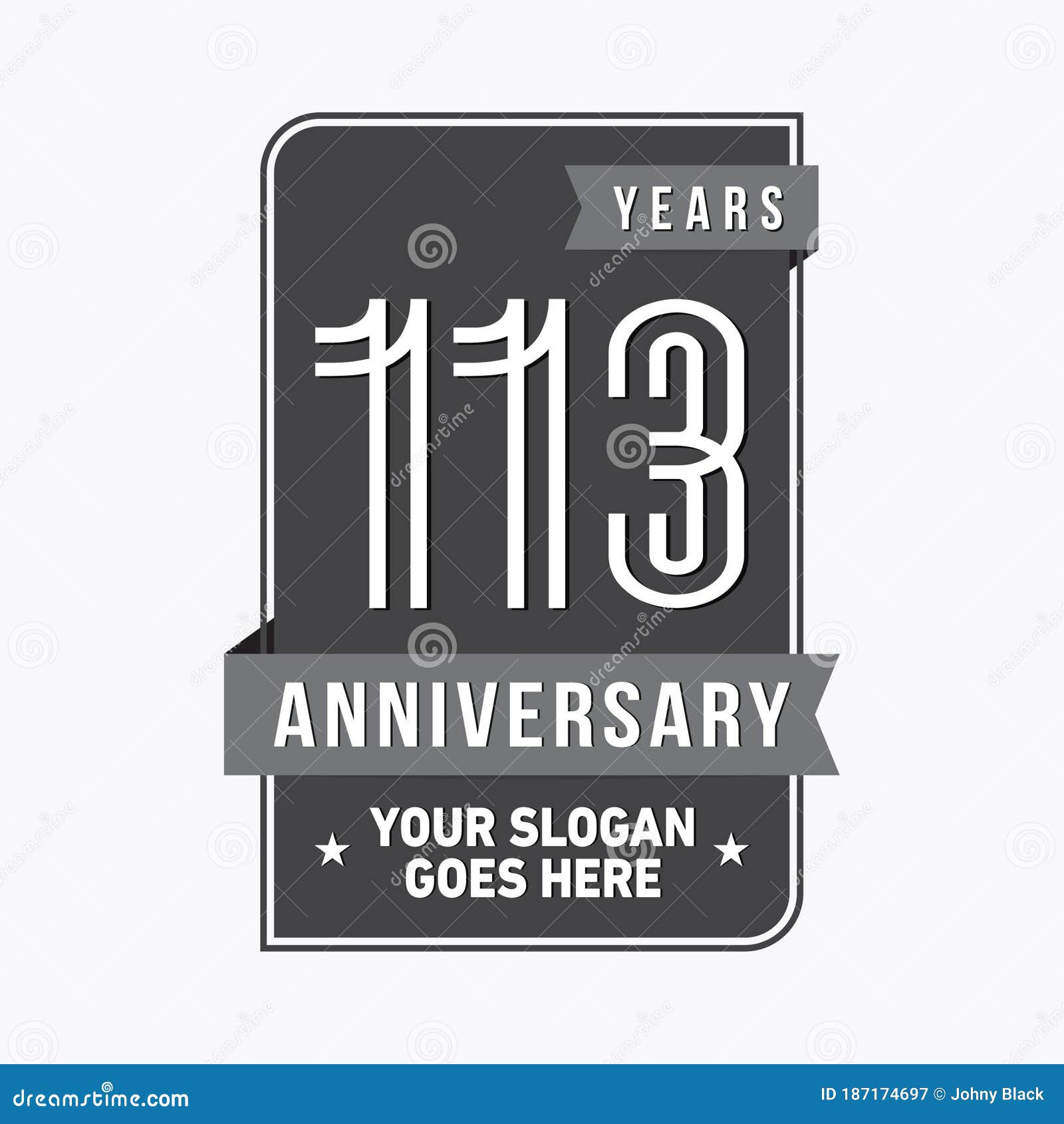 113 Years Celebrating Anniversary Design Template. 113th Logo. Vector ...