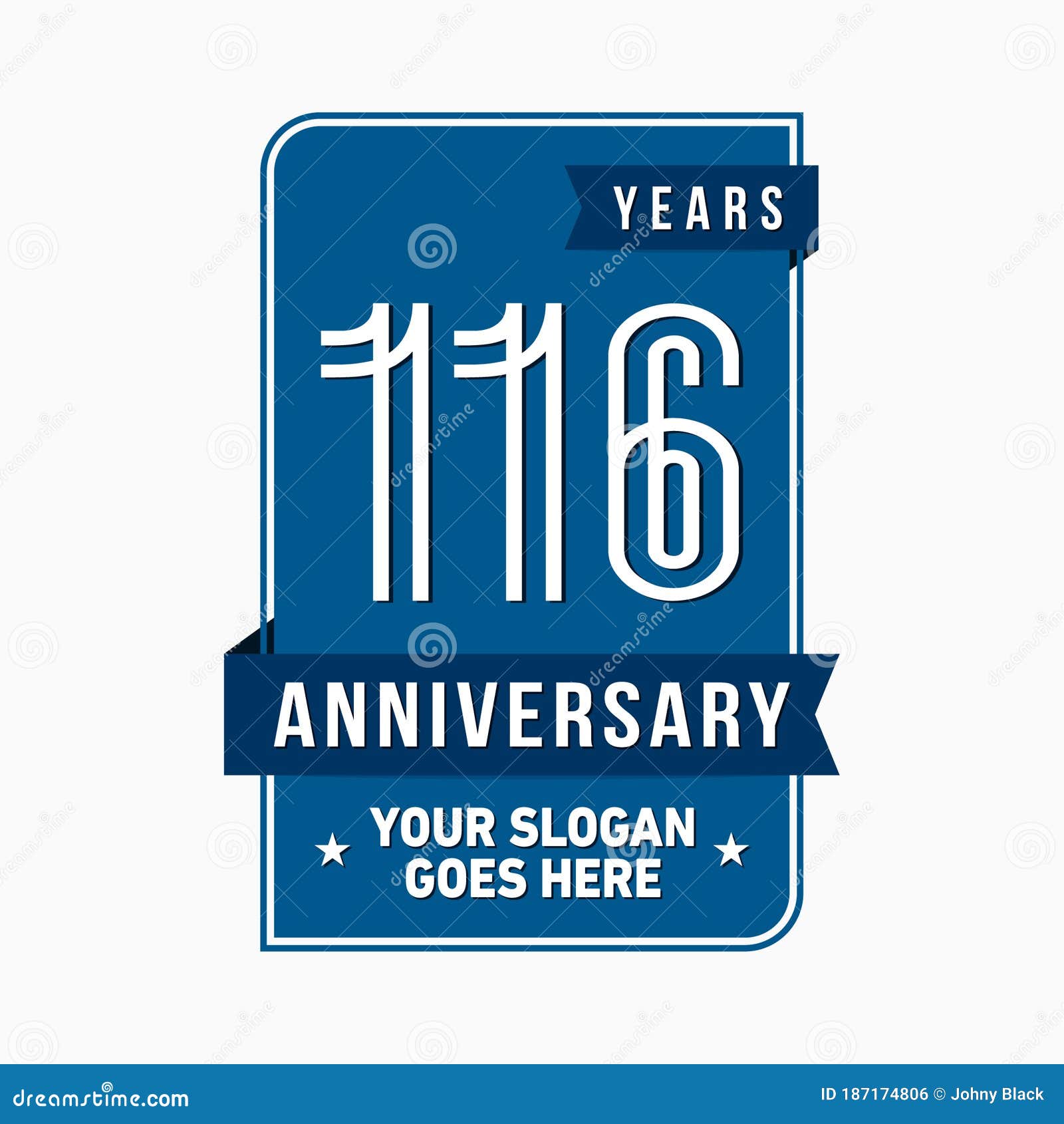116 Years Celebrating Anniversary Design Template. 116th Logo. Vector ...