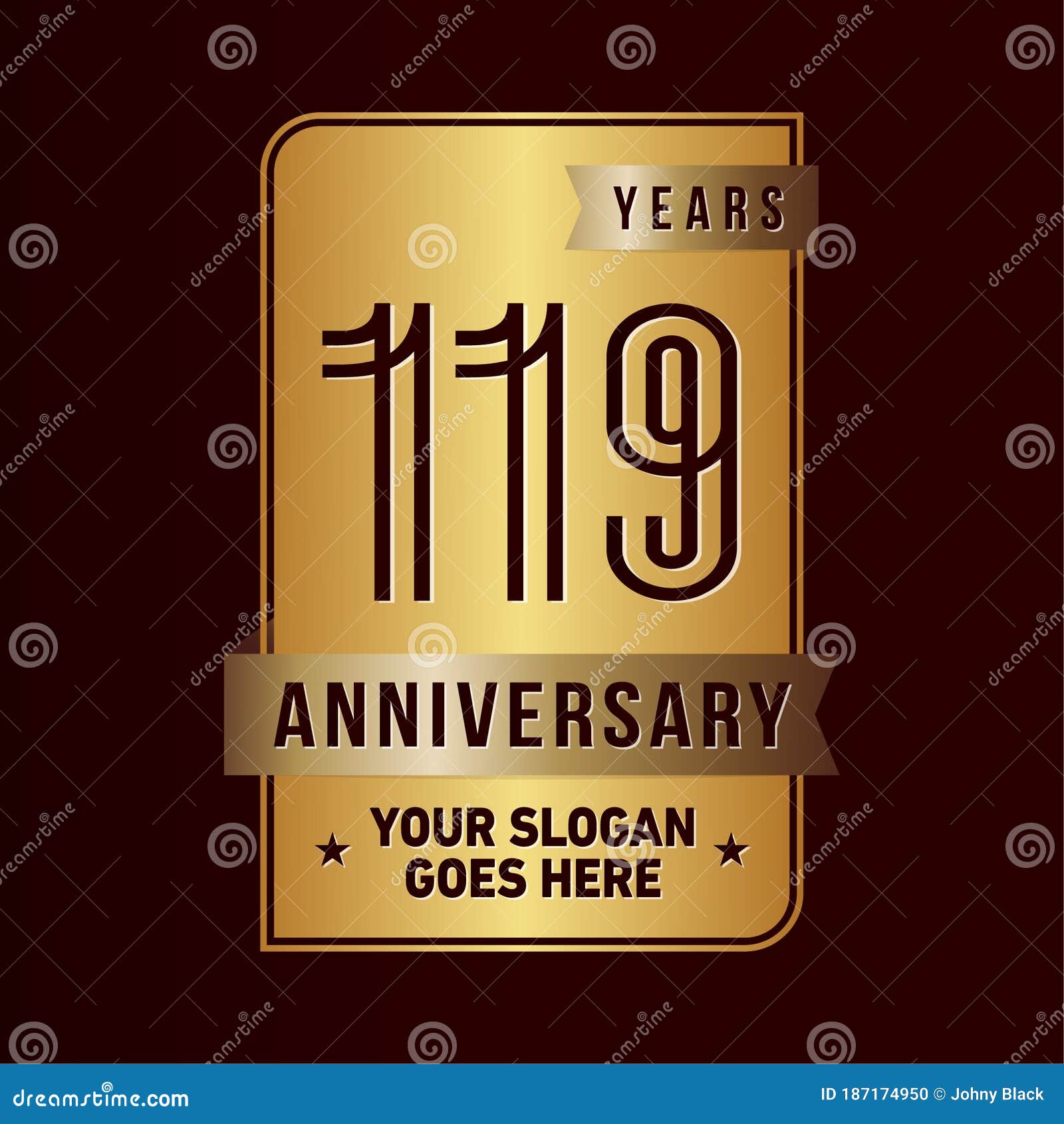119 Years Celebrating Anniversary Design Template. 119th Logo. Vector ...