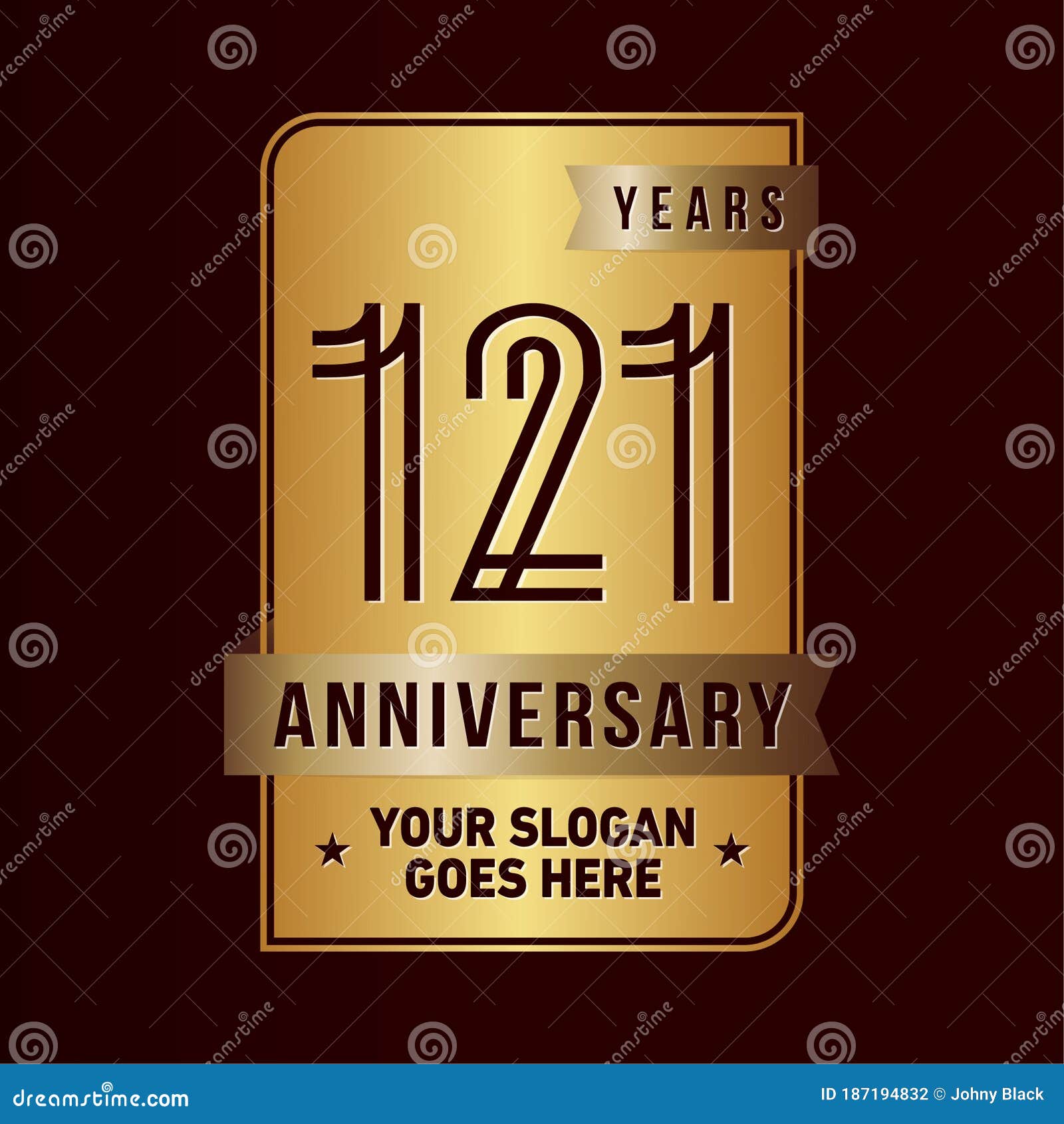 121 Years Celebrating Anniversary Design Template. 121st Logo. Vector ...