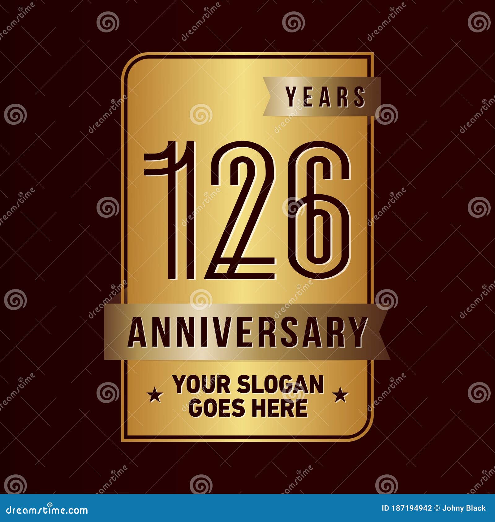 126 Years Celebrating Anniversary Design Template. 126th Logo. Vector ...