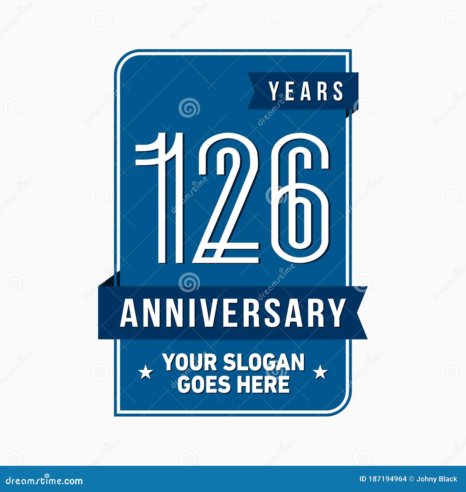 126 Years Celebrating Anniversary Design Template. 126th Logo. Vector ...
