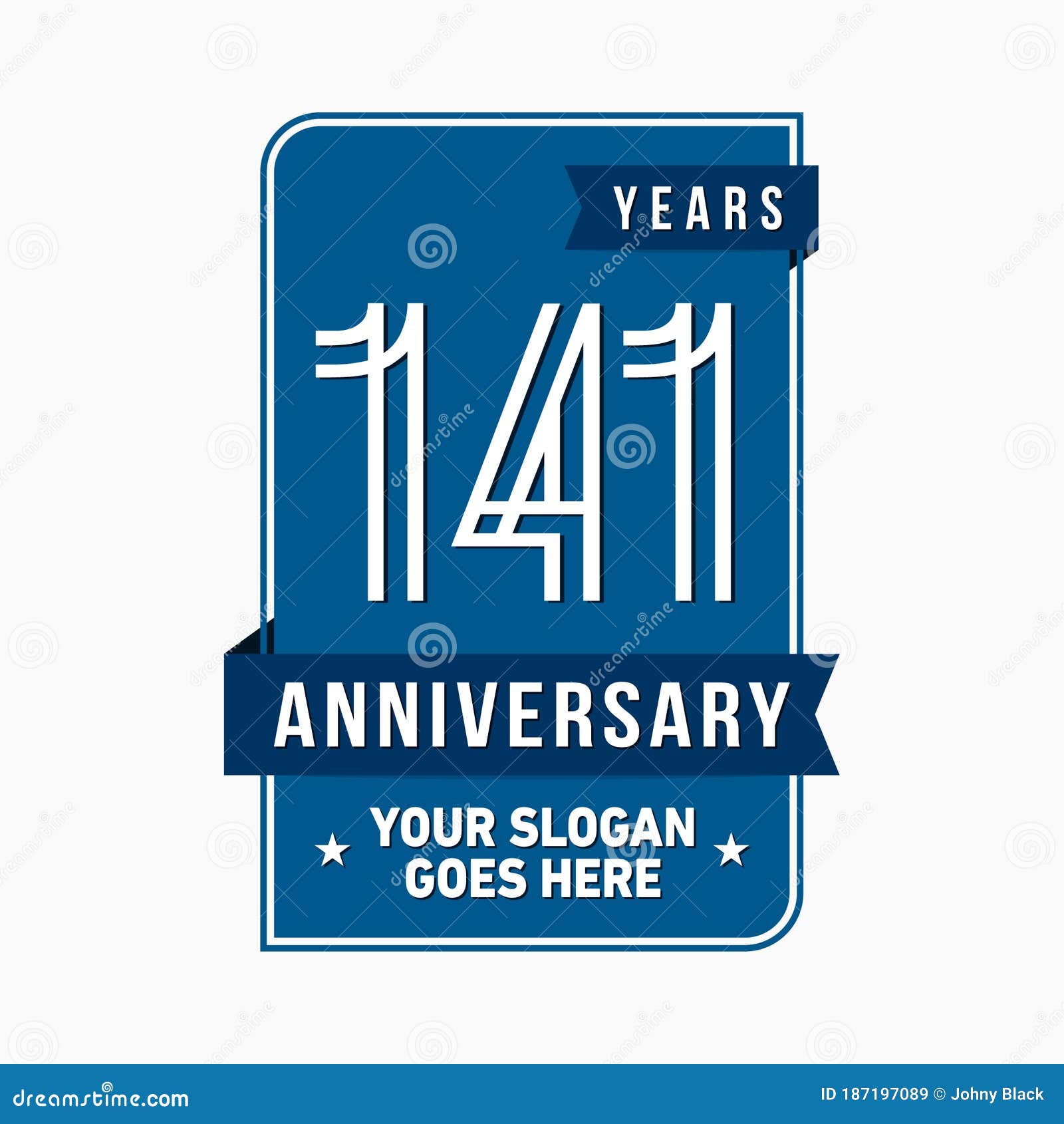 141 Years Celebrating Anniversary Design Template. 141st Logo. Vector ...