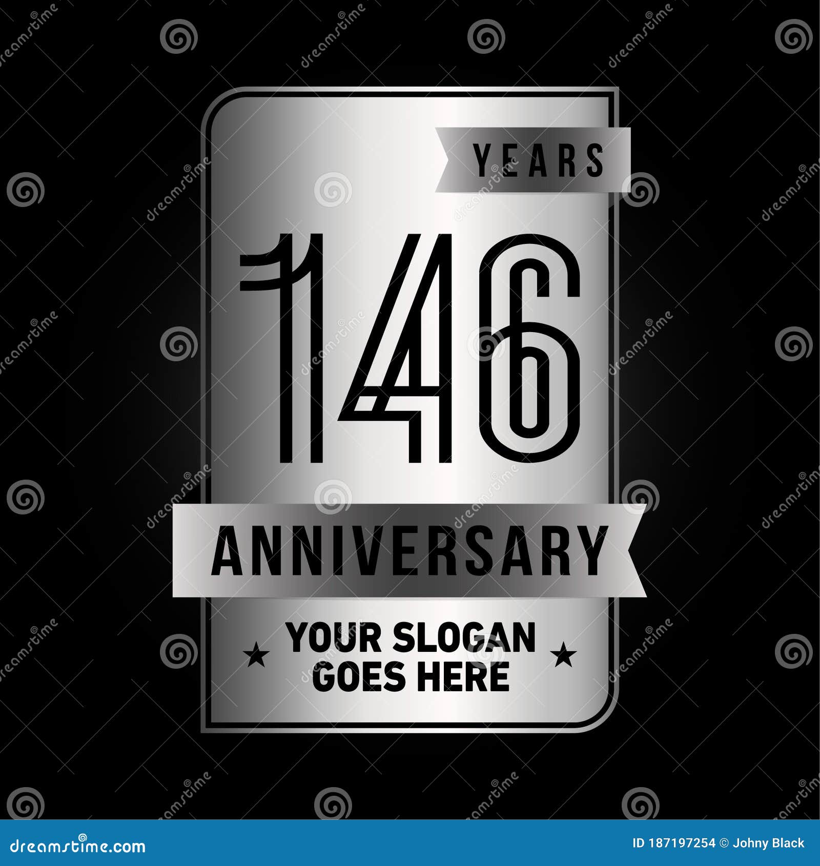 146 Years Celebrating Anniversary Design Template. 146th Logo. Vector ...
