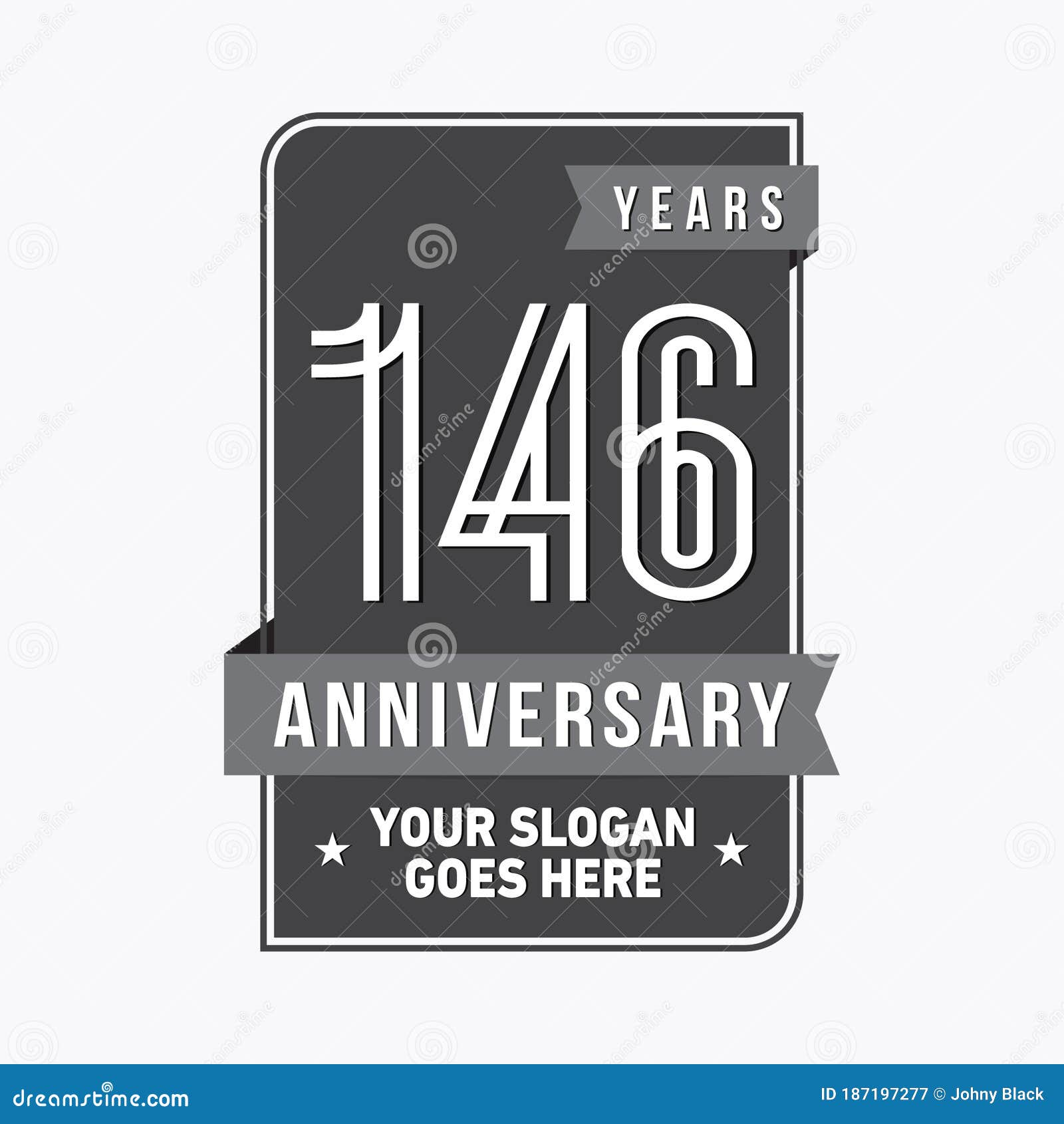 146 Years Celebrating Anniversary Design Template. 146th Logo. Vector ...