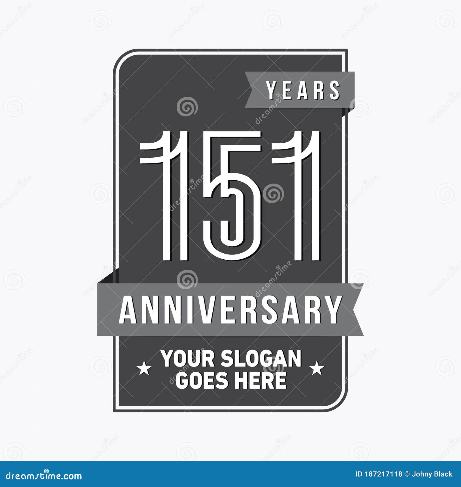 151 Years Celebrating Anniversary Design Template. 151st Logo. Vector ...