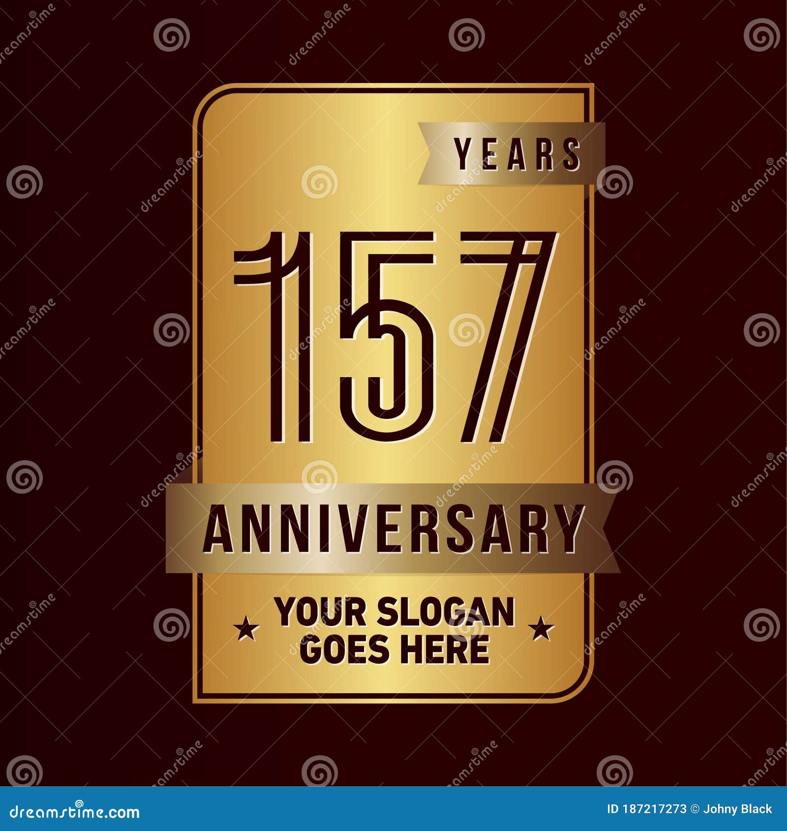157 Years Celebrating Anniversary Design Template. 157th Logo. Vector ...