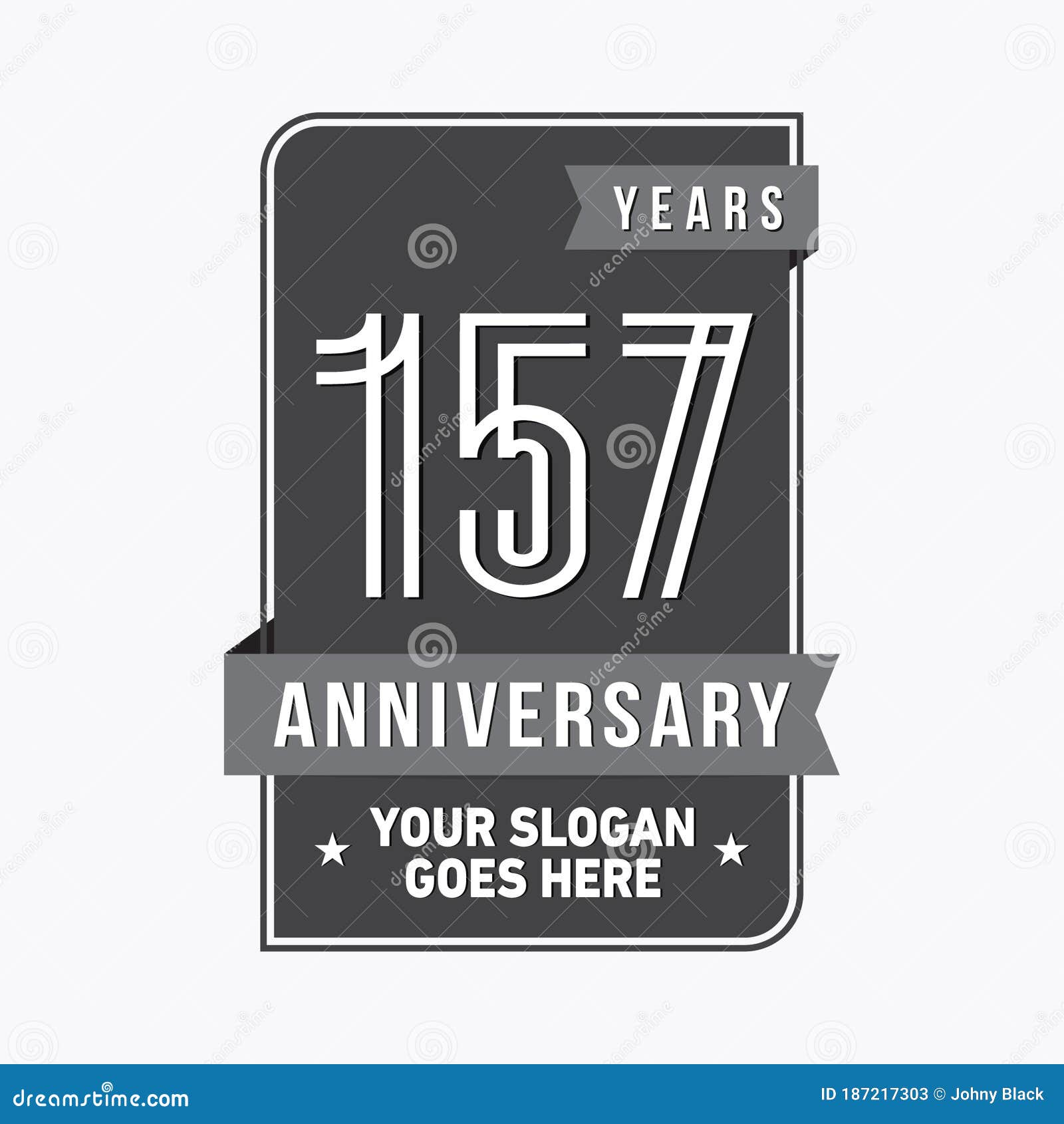 157 Years Celebrating Anniversary Design Template. 157th Logo. Vector ...