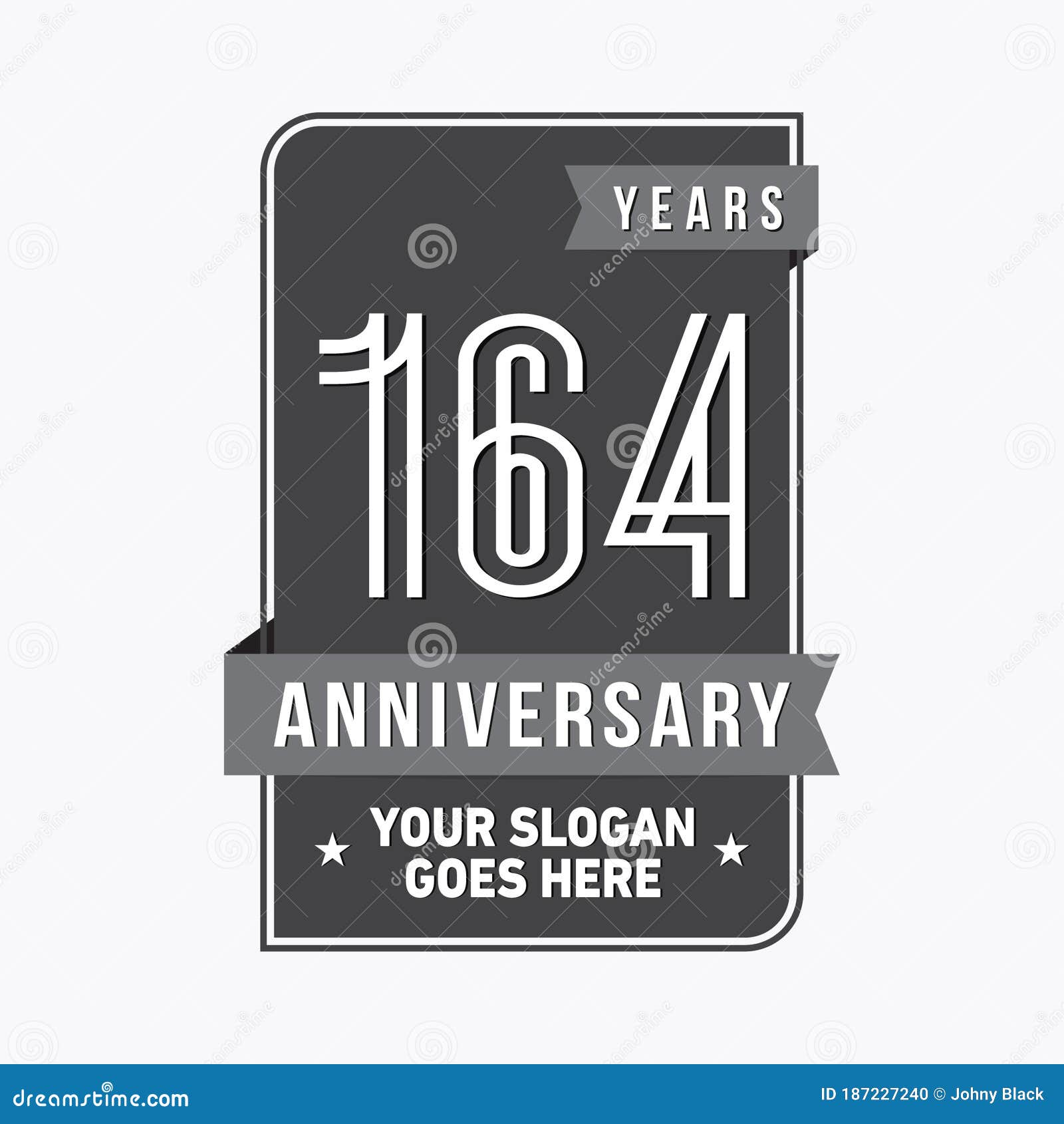 164 Years Celebrating Anniversary Design Template. 164th Logo. Vector ...