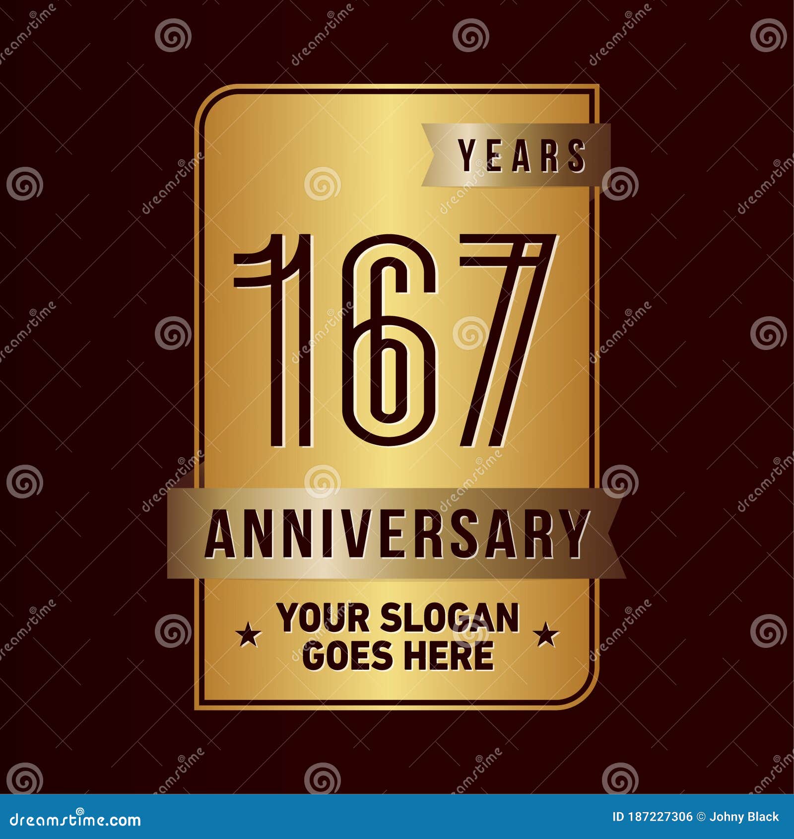 167 Years Celebrating Anniversary Design Template. 167th Logo. Vector ...