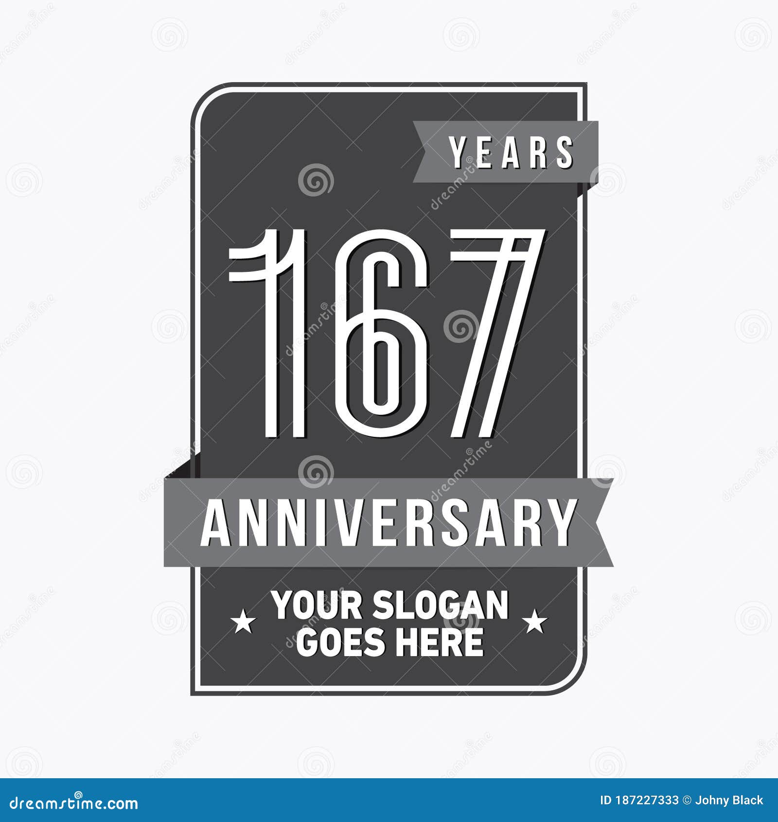 167 Years Celebrating Anniversary Design Template. 167th Logo. Vector ...