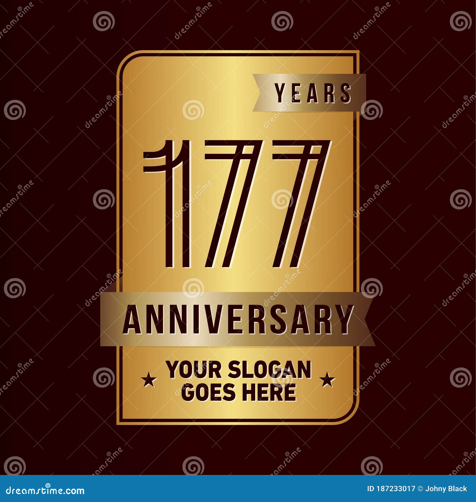 177 Years Celebrating Anniversary Design Template. 177th Logo. Vector ...