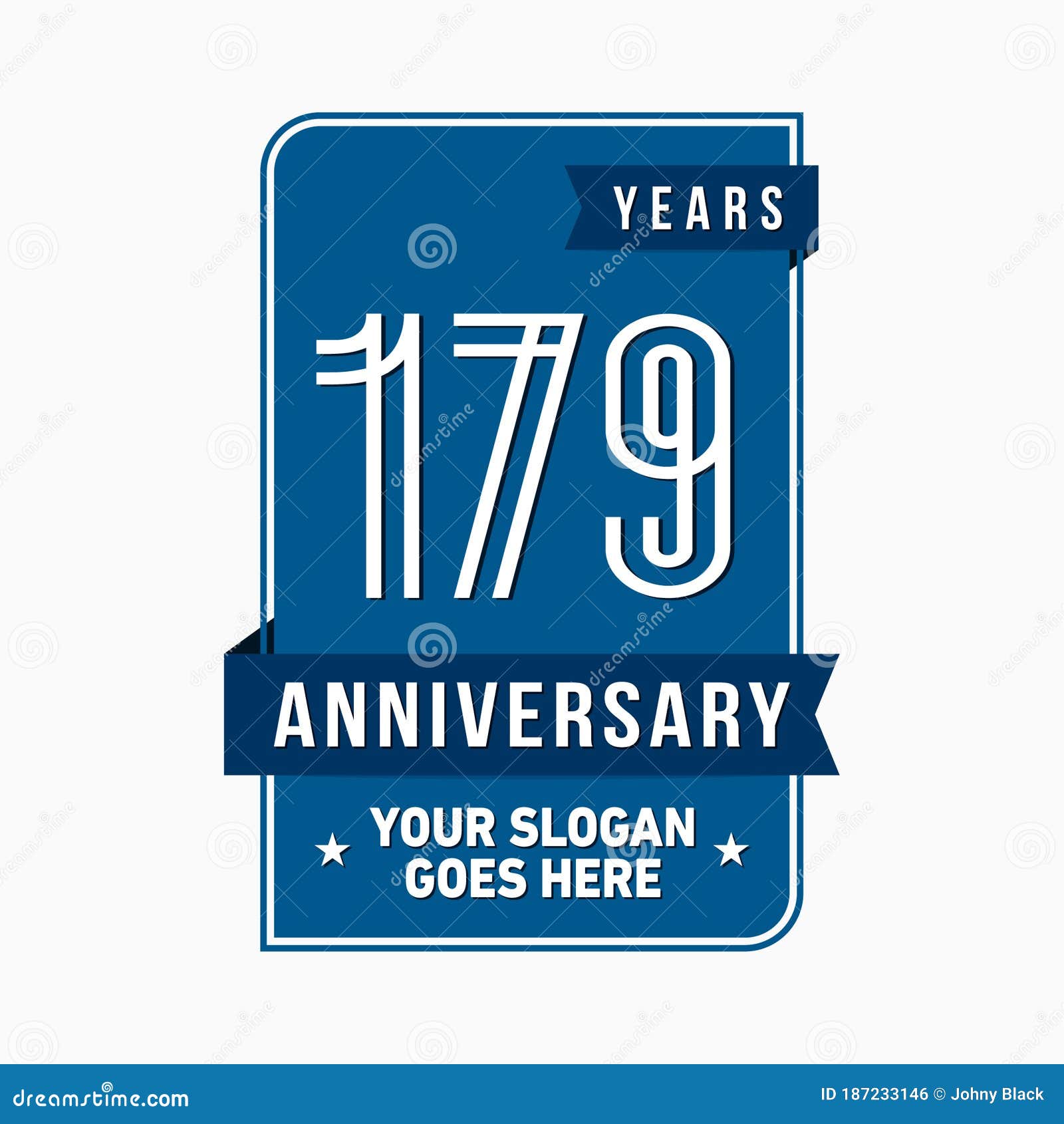179 Years Celebrating Anniversary Design Template. 179th Logo. Vector ...