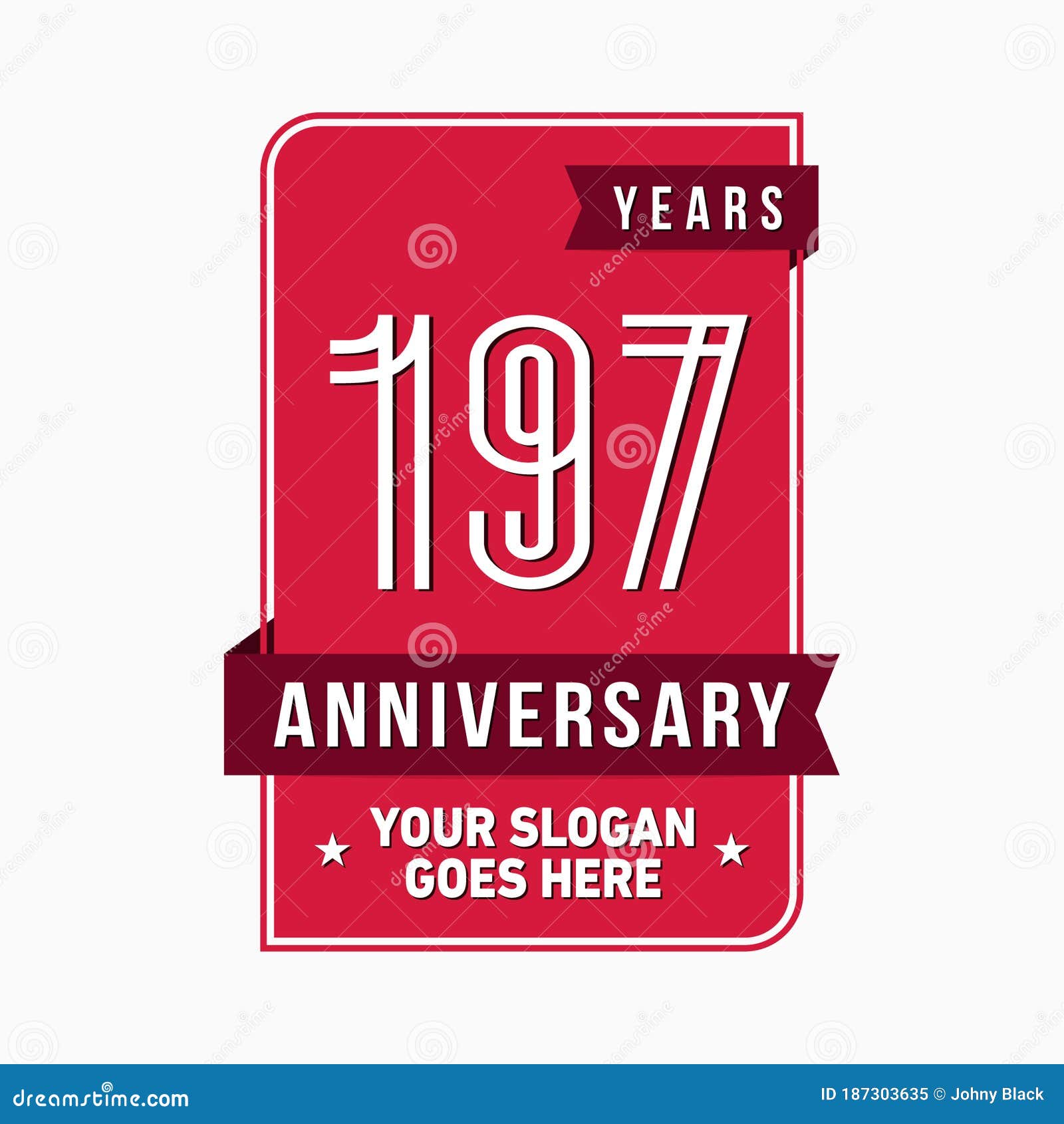 197 Years Celebrating Anniversary Design Template. 197th Logo. Vector ...