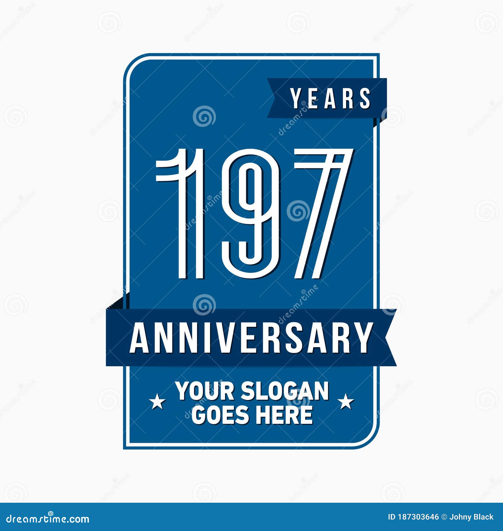 197 Years Celebrating Anniversary Design Template. 197th Logo. Vector ...