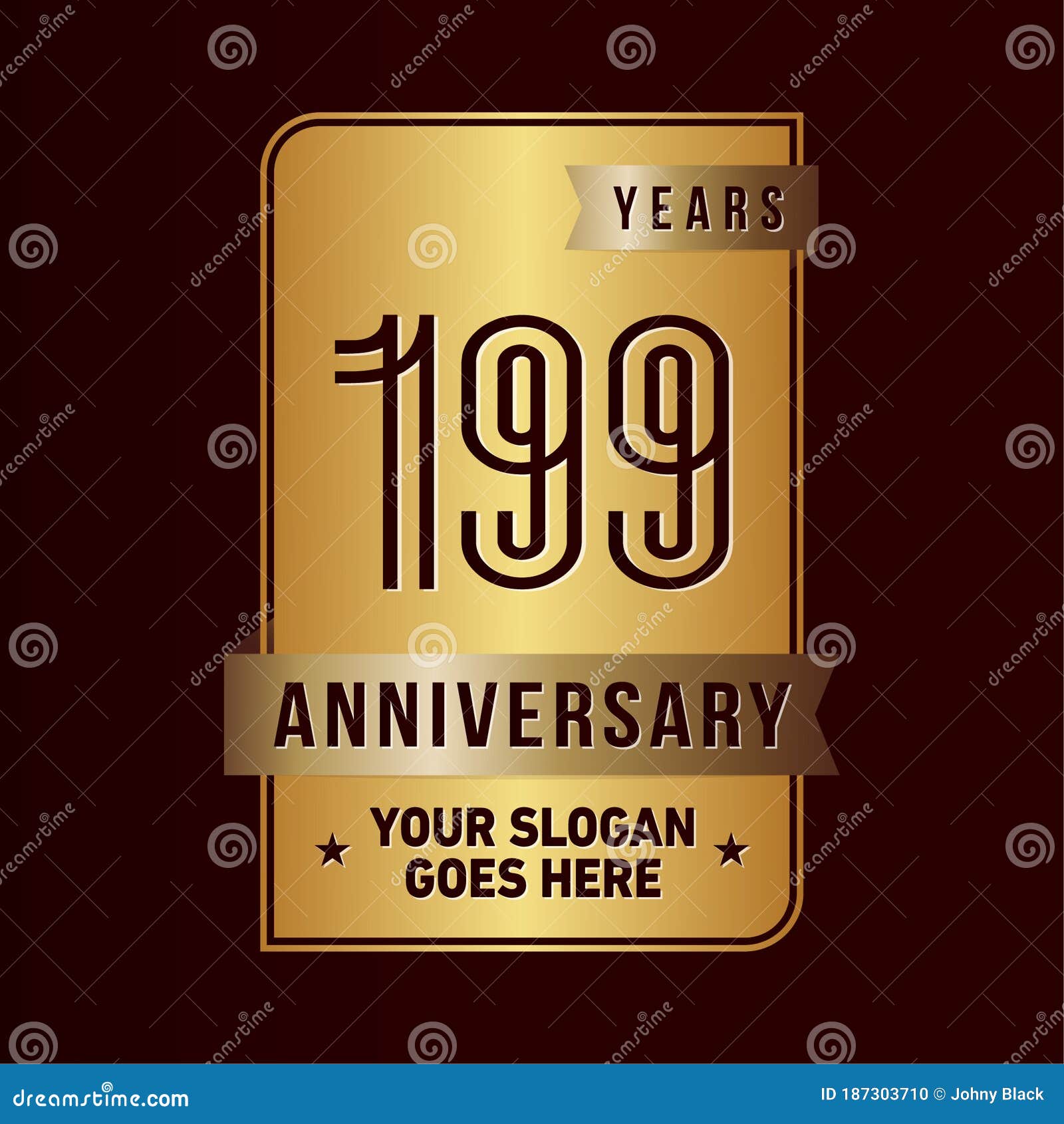 199 Years Celebrating Anniversary Design Template. 199th Logo. Vector ...