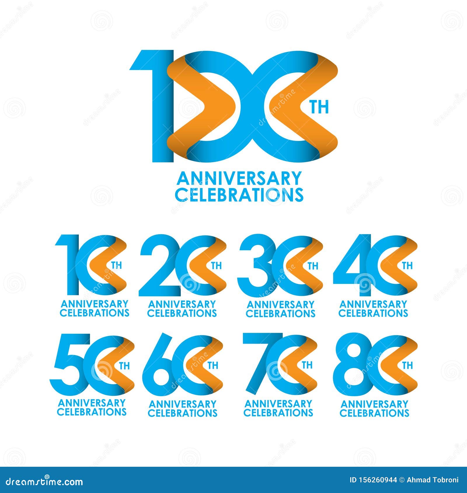 100 Years Anniversary Celebrating Vector Template Design Illustration ...
