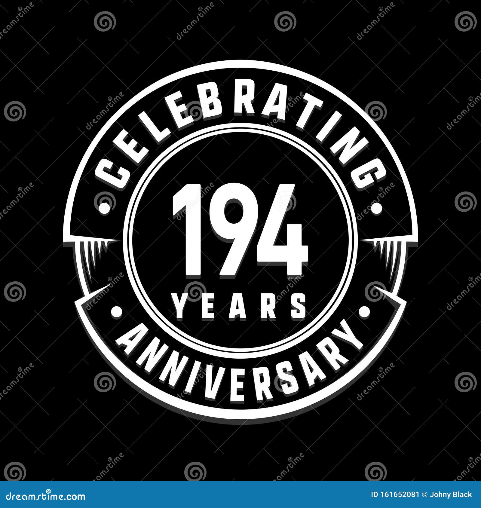 194years Anniversary Logo Template. 194th Vector and Illustration ...