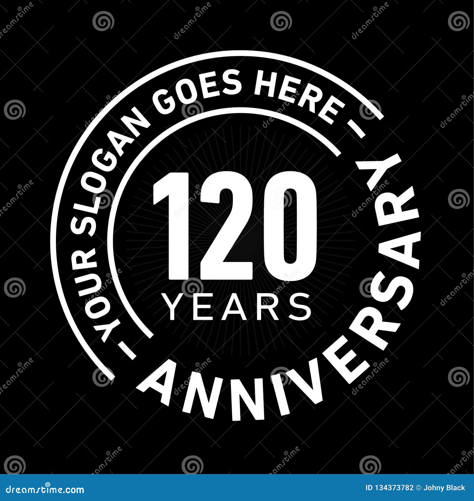 120 Years Anniversary Celebration Design Template. Anniversary Vector ...