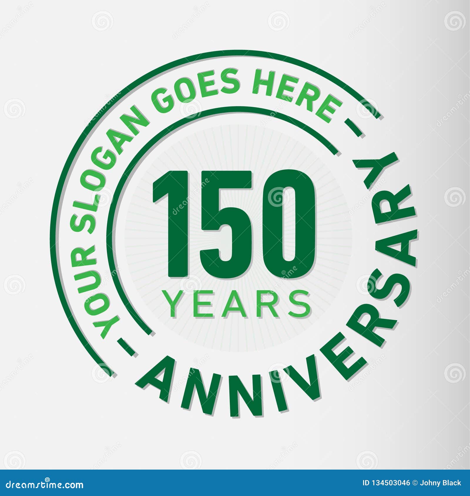 150 Years Anniversary Celebration Design Template. Anniversary Vector ...