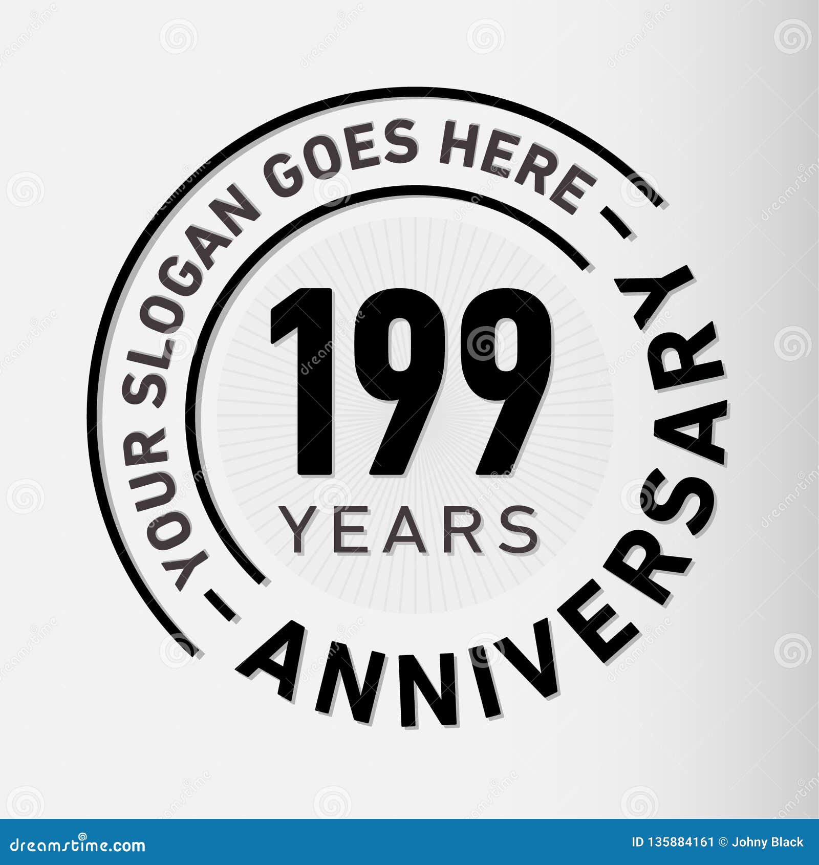 199 Years Anniversary Celebration Design Template. Anniversary Vector ...