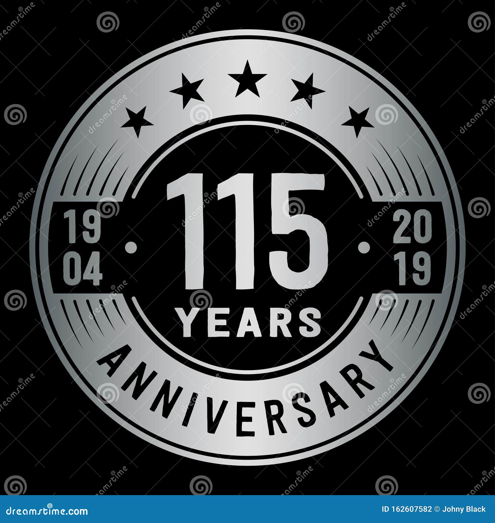 115years Celebrating Anniversary Design Template. 115th Anniversary ...