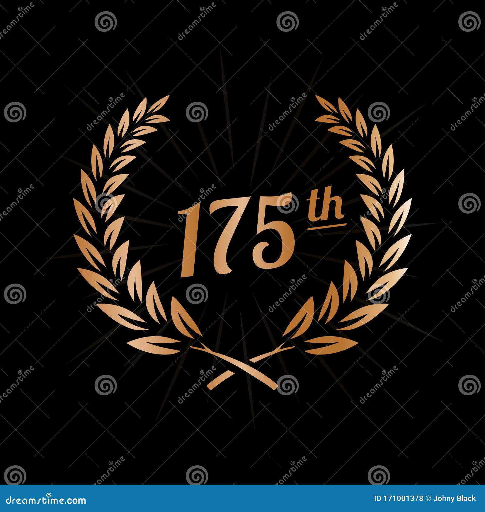 175 Years Anniversary Celebration Design Template. 175th Anniversary ...