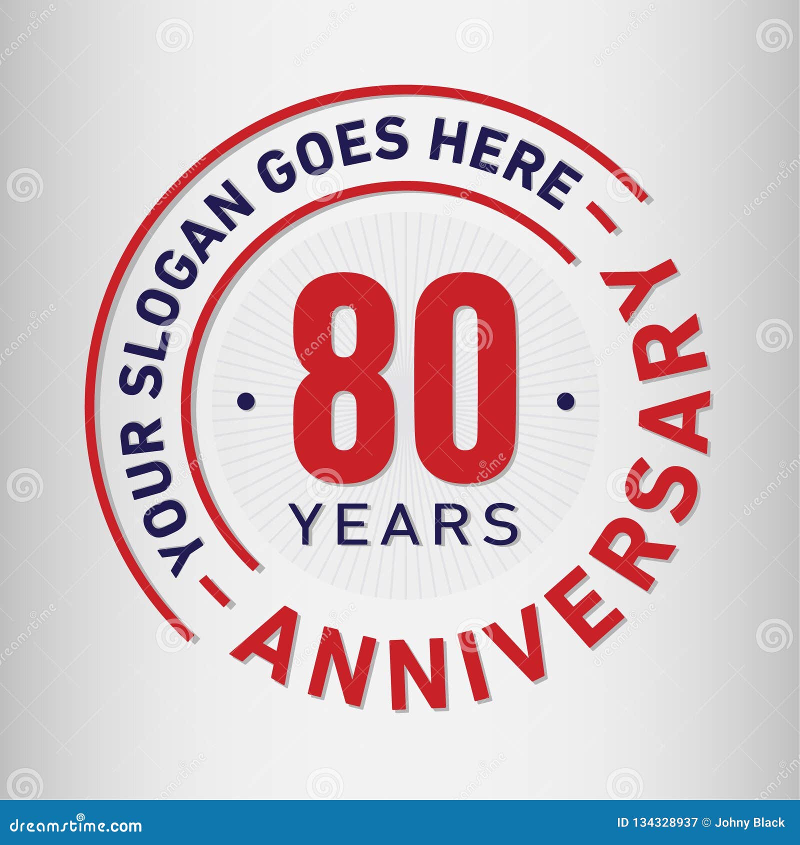 80 Years Anniversary Celebration Design Template. Anniversary Vector ...